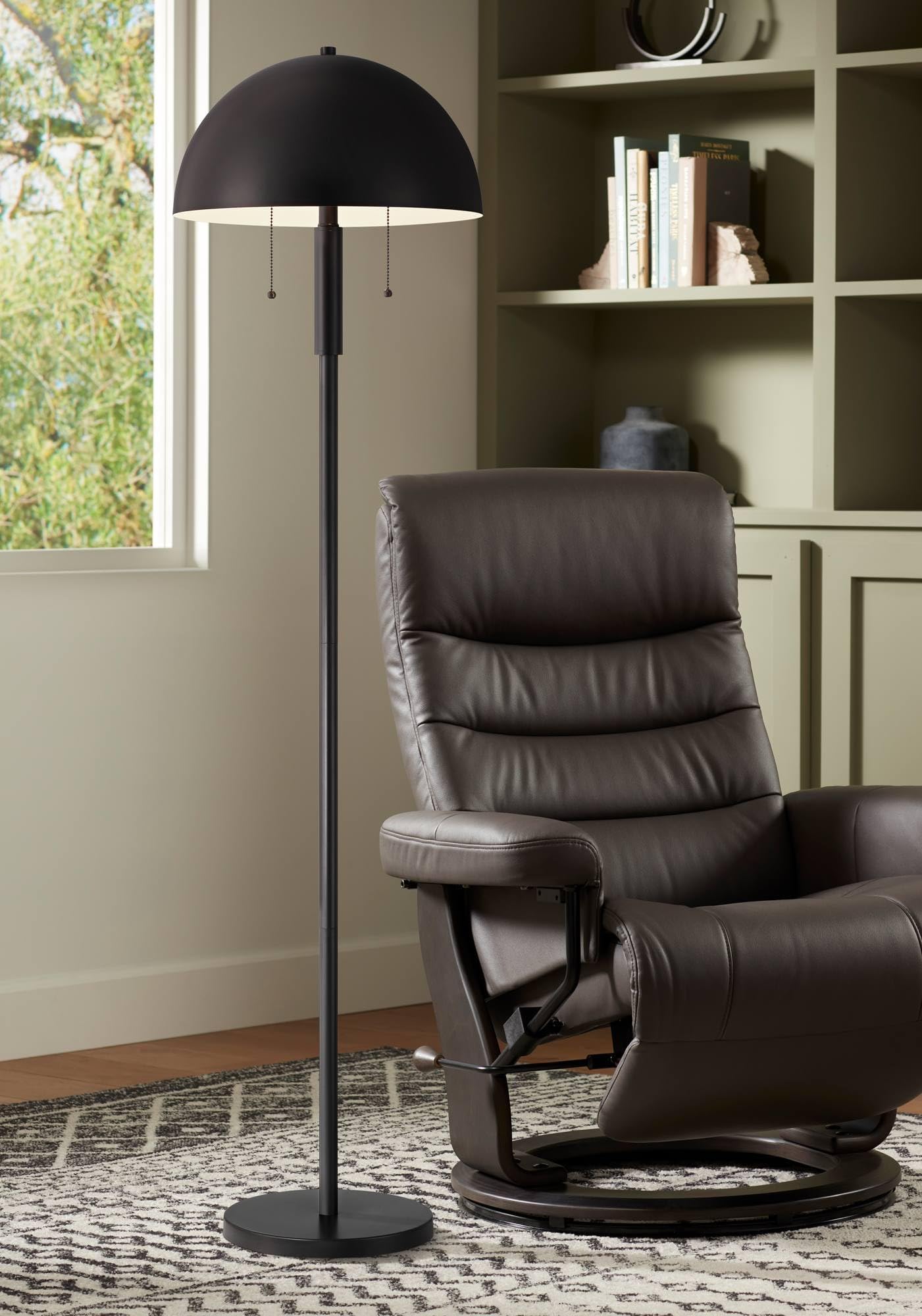 360 Lighting Rhys Mid Century Modern 62" Tall Standing Floor Lamp ...