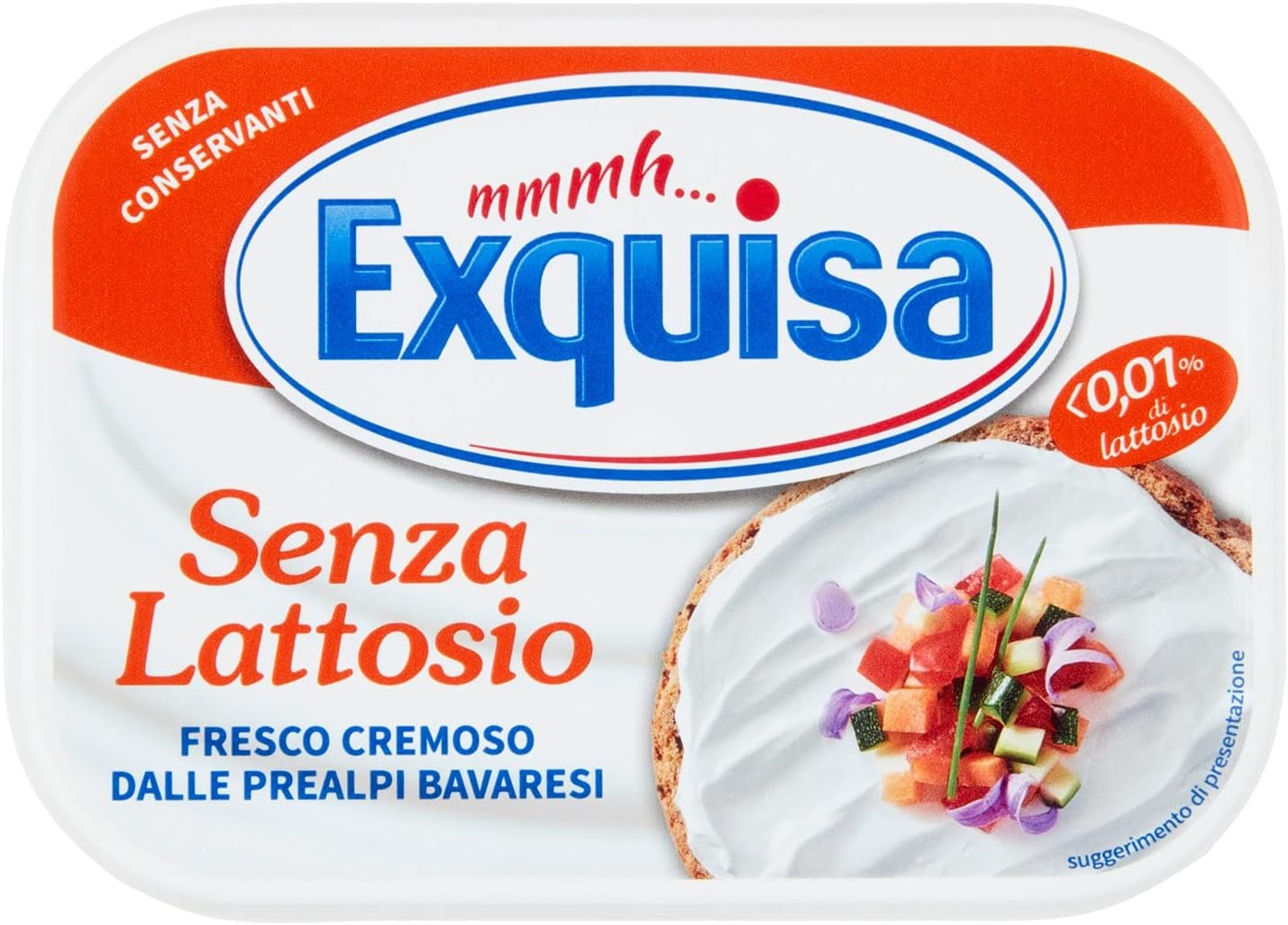 Exquisa Formaggio Fresco senza Lattosio, 175g : Amazon.it: Alimentari e ...