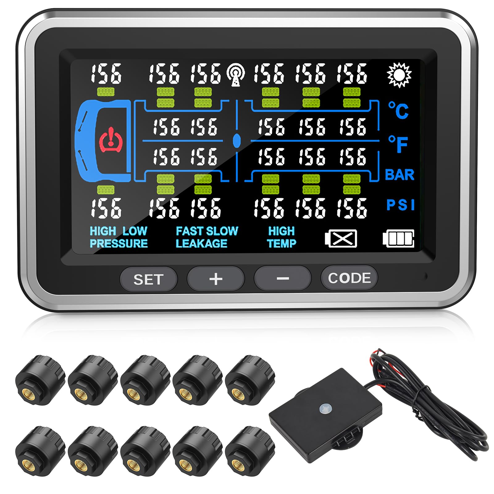 Amazon.com: Tyona High-Precision Truck tire Pressure Monitoring System ...