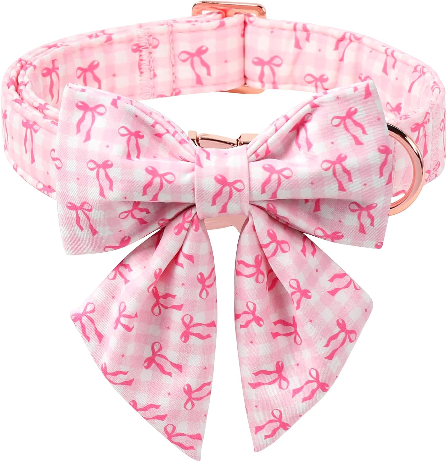 Amazon.com : Babole Pet Girl Dog Collar with Lady Bow - Elegent Spring ...