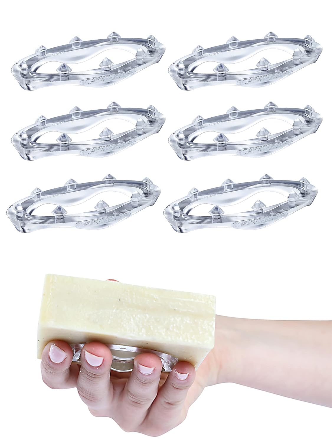 SoapStandle Bar Soap Gripper | No Goo or Mess Soap Holder for Bath and ...