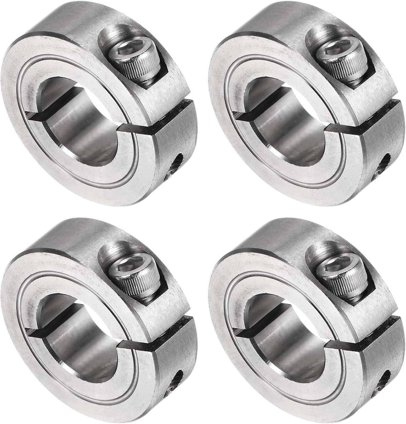 Amazon.com: uxcell 4pcs Single Split Clamp-On Shaft Collar 5/8" Bore ...