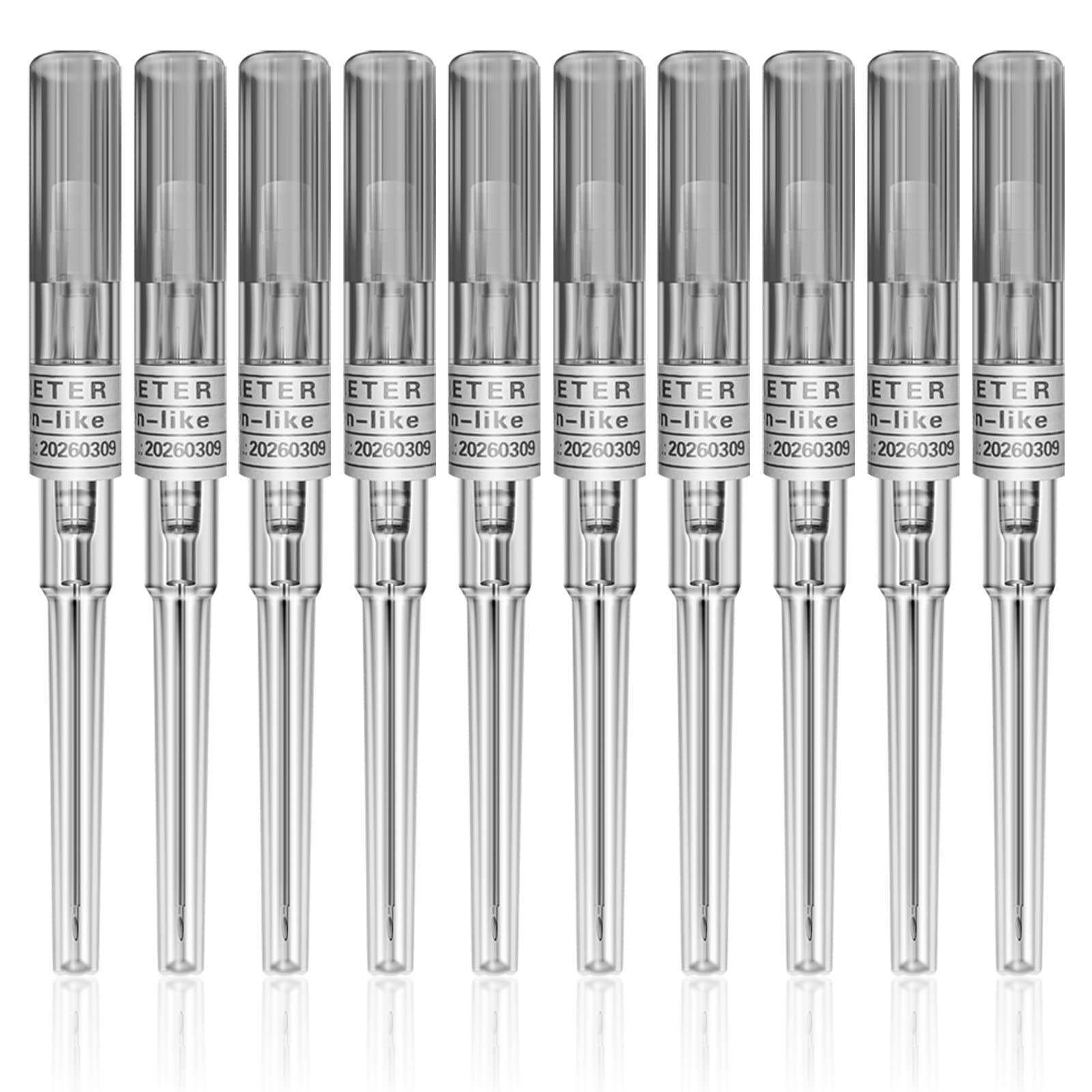 Emalla Piercing Needles - 10Pcs 16 Guage Catheter Piercing Needles Ear ...