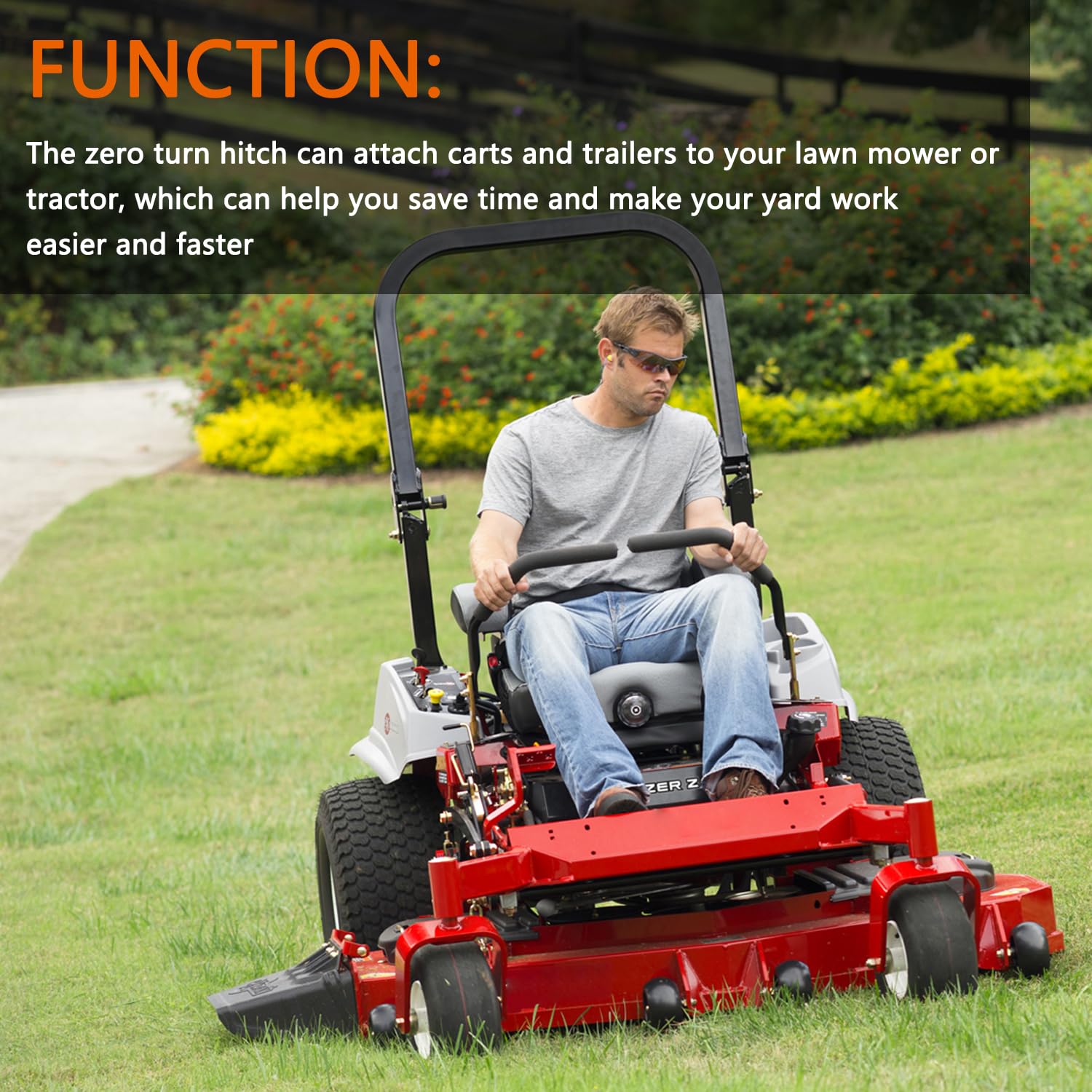 Timecutter Z Toro Parts GRAND ORANGE Trailer Hitch For Toro Timecutter ...