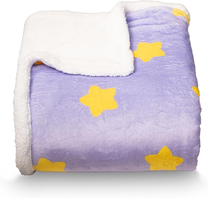 Amazon.com: Milkmochabear Official Star Blanket - Warm Cozy Soft Purple ...