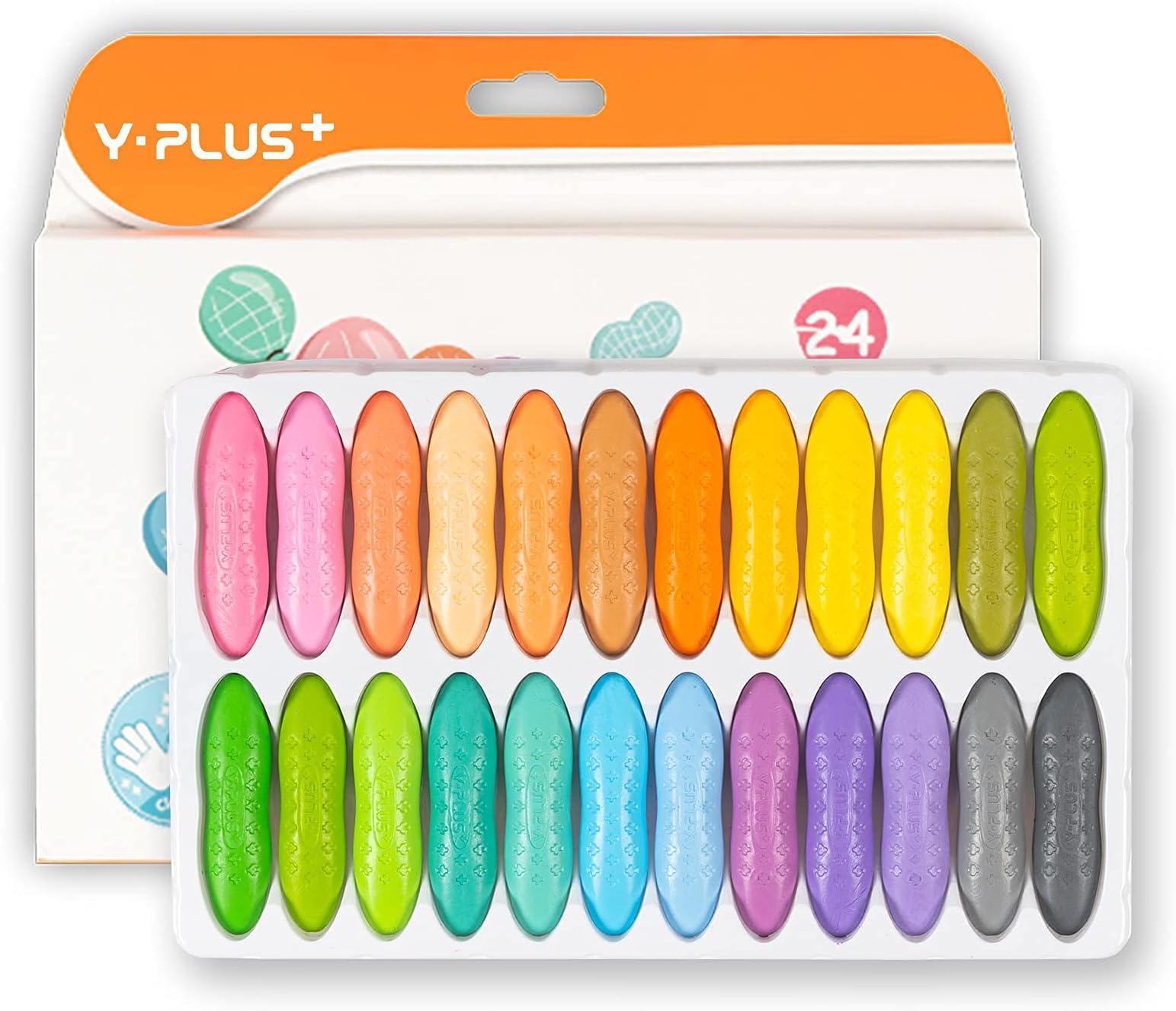 Amazon.com: FXYRTKLCZ Peanut Crayons for Kids, 36 Colors Washable ...