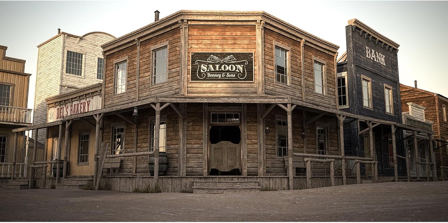 Amazon.com : Vintage West Saloon Background Retro Western Cowboy ...