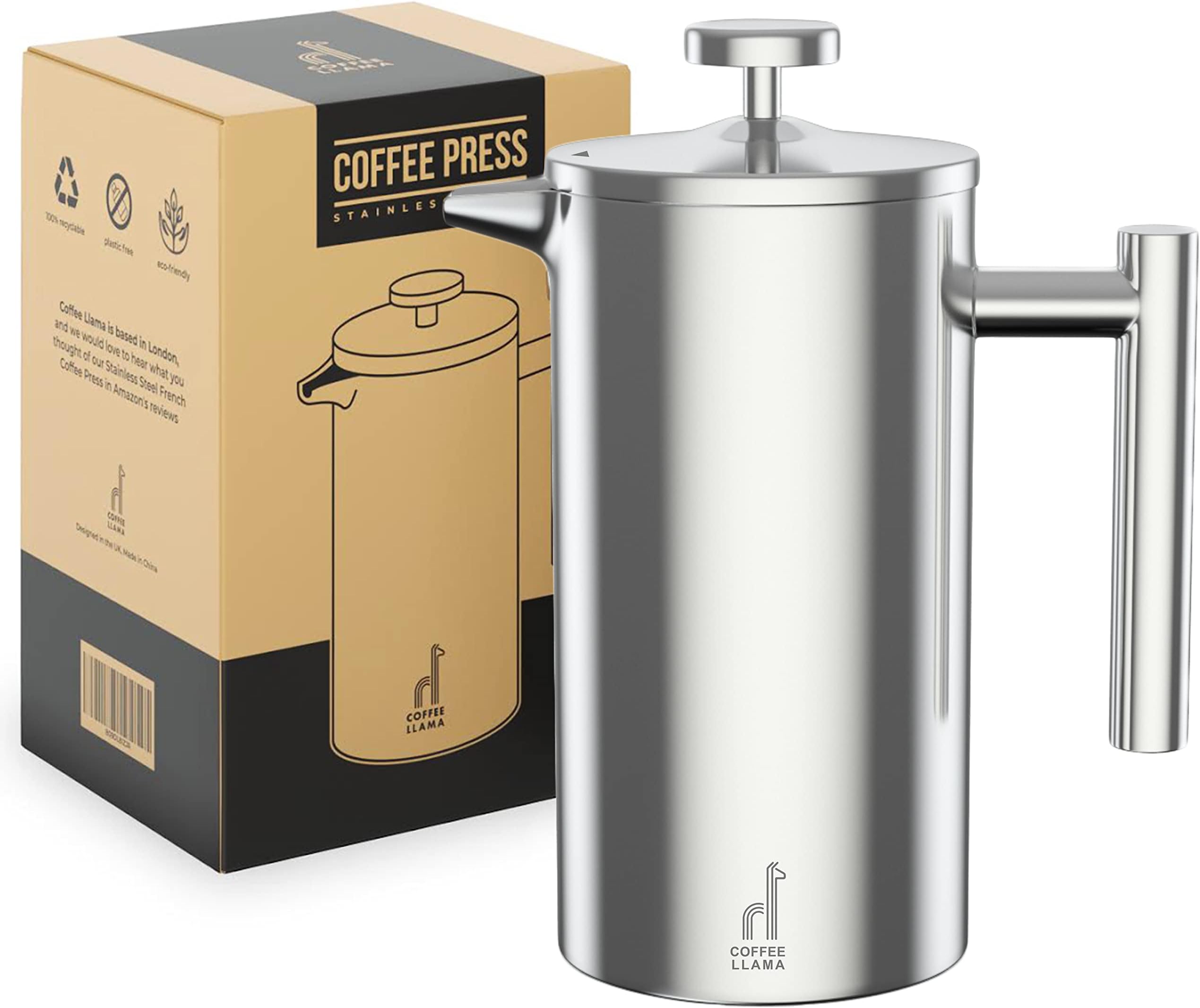 Le Creuset Stoneware Cafetière French Press with Stainless Steel ...