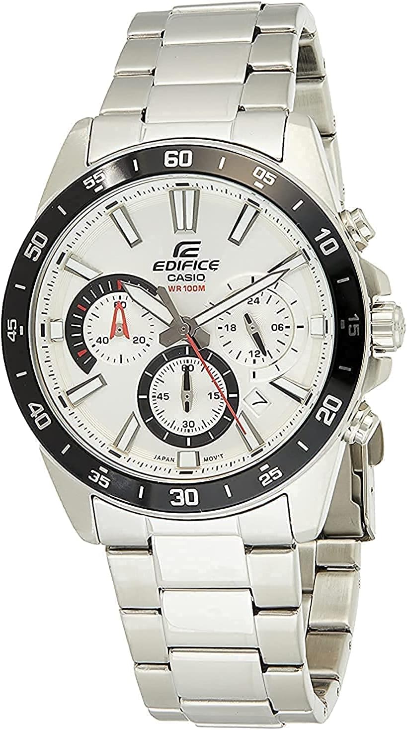 Casio Men's MTP4500D-1AV Slide Rule Bezel Aviator Stainless Steel Watch ...