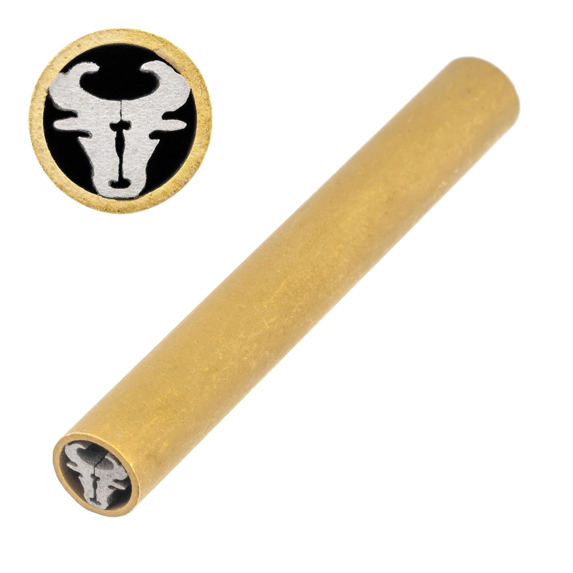 Amazon.com: HALLMERS Bull Head Shaped 46mm x 6mm (1/4") Diameter Brass ...