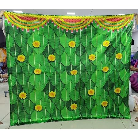 Wedding Backdrop Cloth for All Festivals/House Hold Functions/Haldi ...