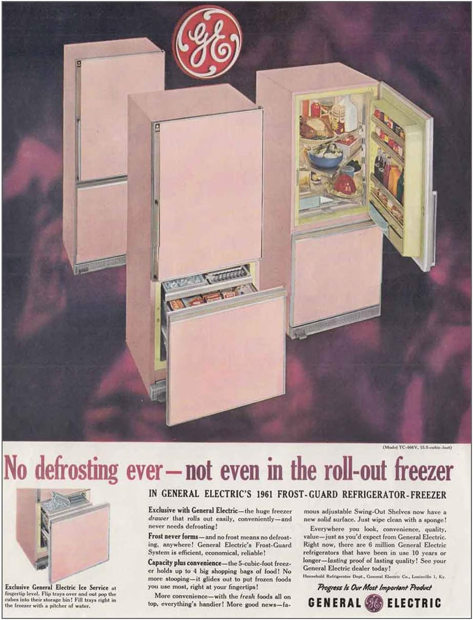Amazon.com: 1961 General Electric Frost Guard Refrigerator: No ...