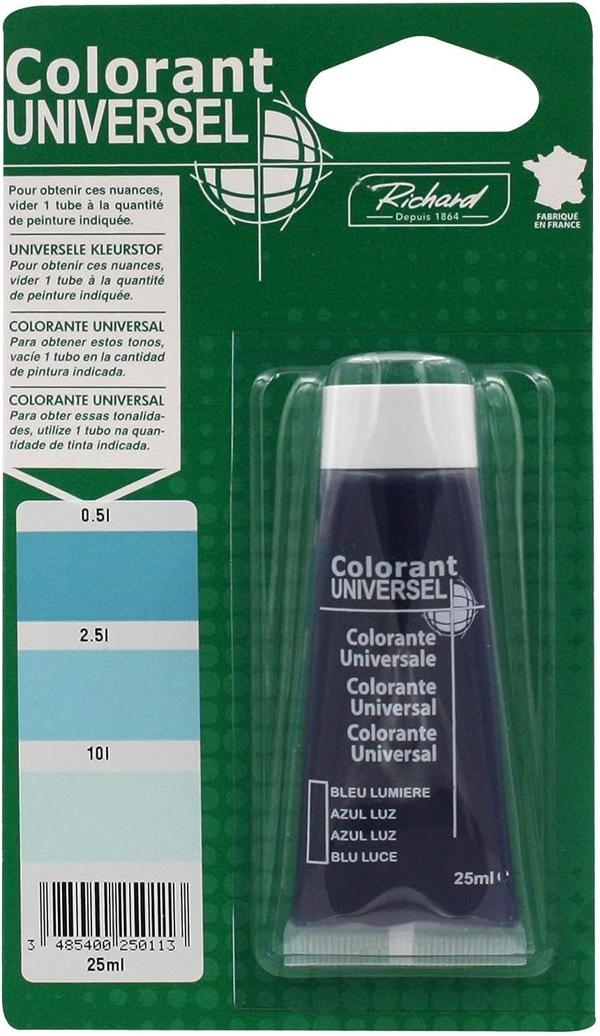 Colorant Universel Pour peinture jusqu'a 10 Litres - 25ml - BLEU ...