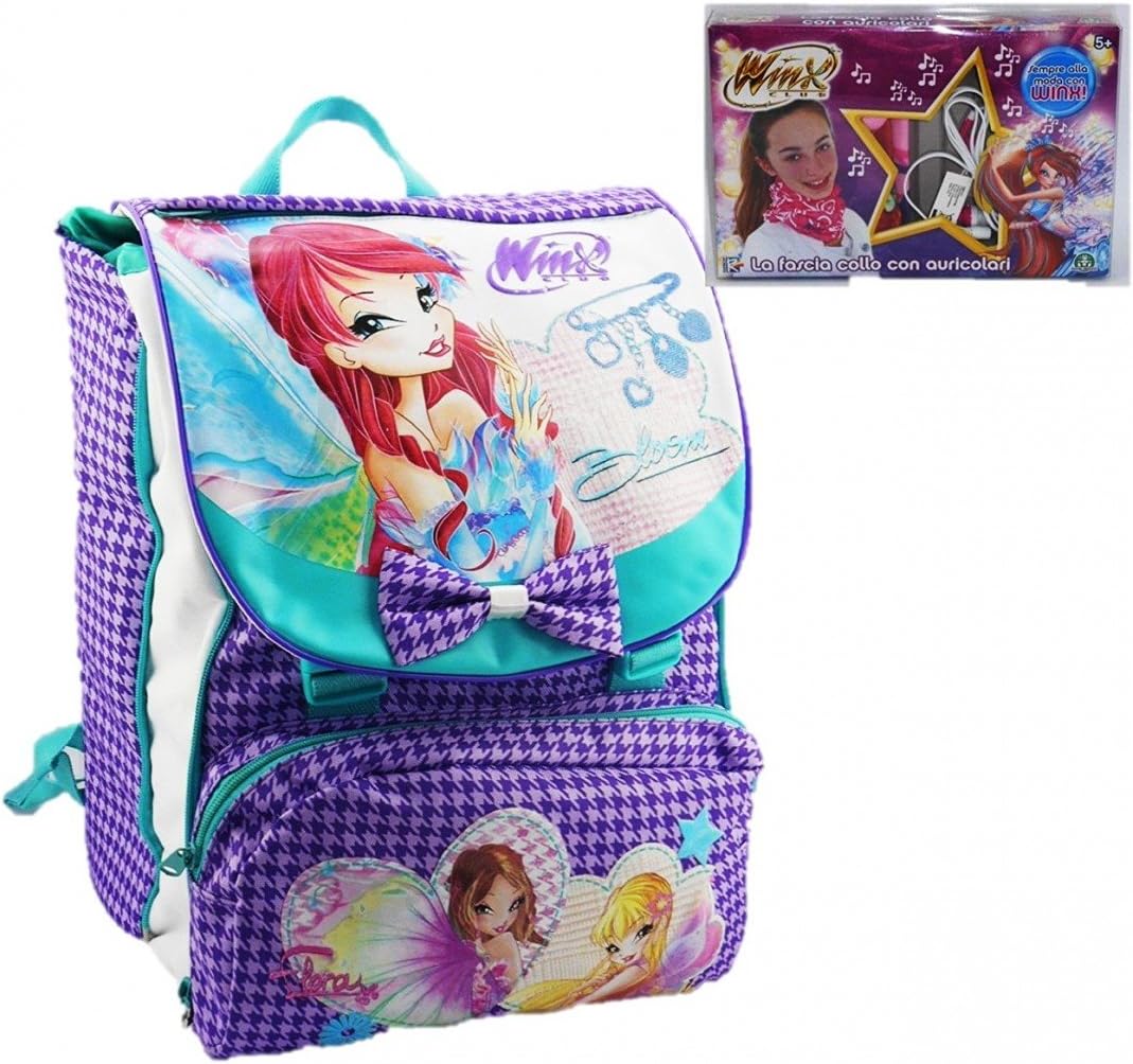 Winx Club - Extensible Medium Backpack 27x38x11 : Amazon.co.uk: Fashion