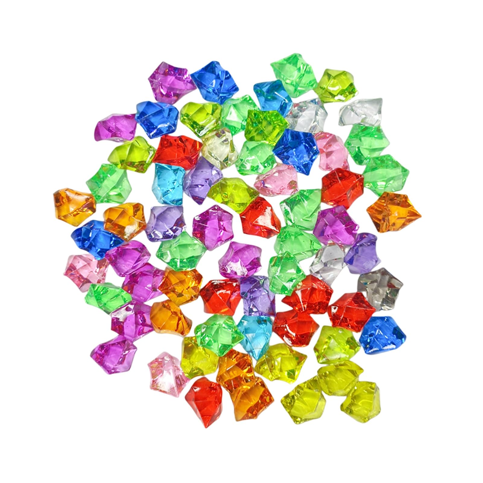 Amazon.com: Featuman Multicolored Plastic Diamonds, 160 Pcs Fake ...
