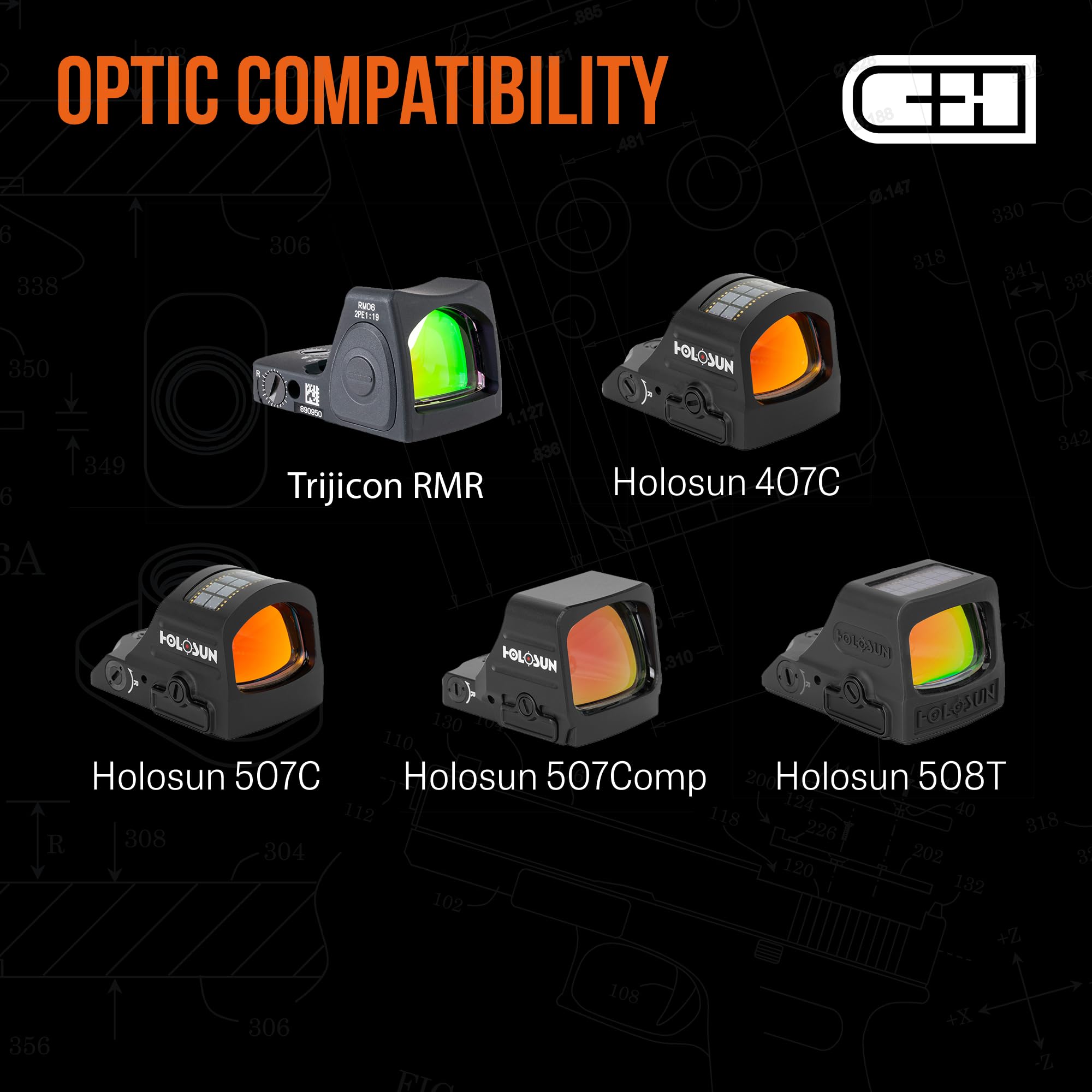 Springfield Prodigy Optic Plate CZ TS2 Optic Dovetail Adapter For ...