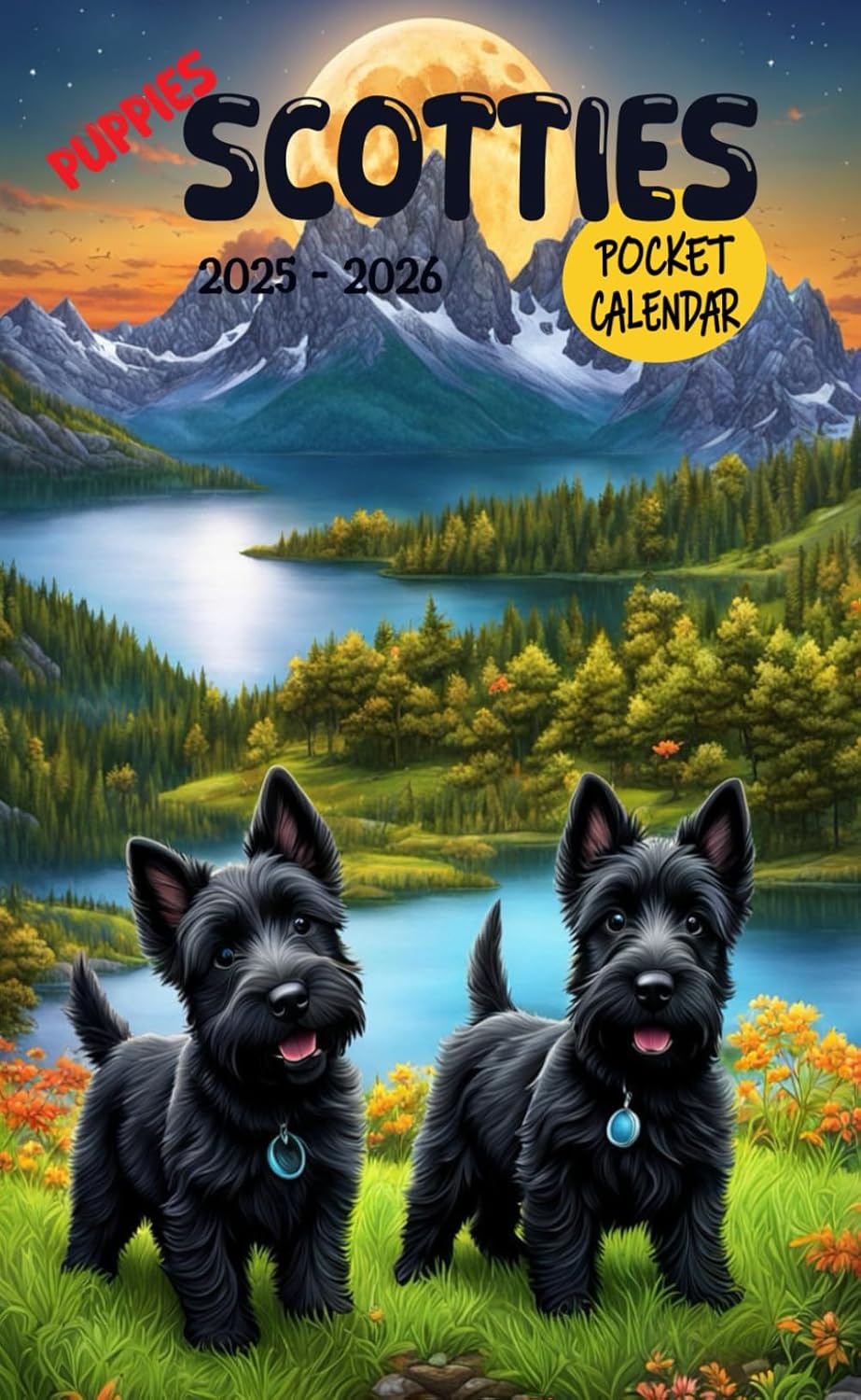 Amazon.com: Scotties Puppies Pocket Calendar 2025-2026: Small 2-Year ...