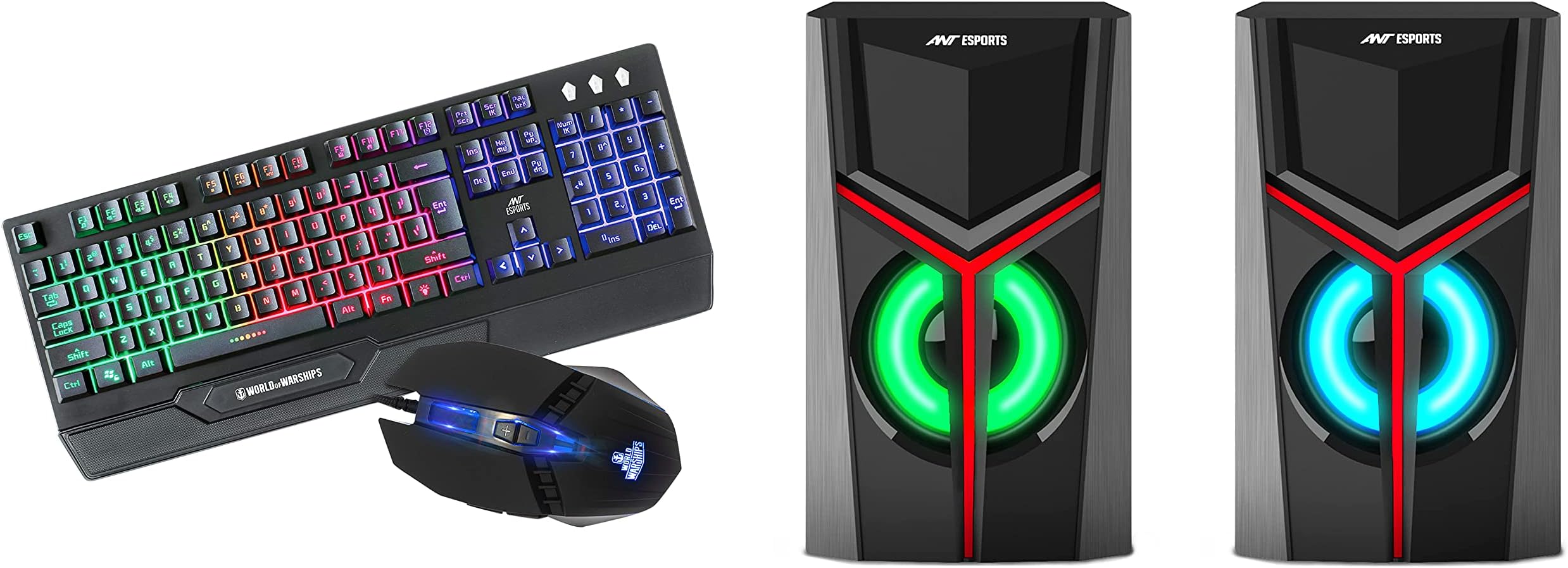 Amazon.in: Buy Ant Esports KM500W Gaming Backlit Keyboard and Mouse ...