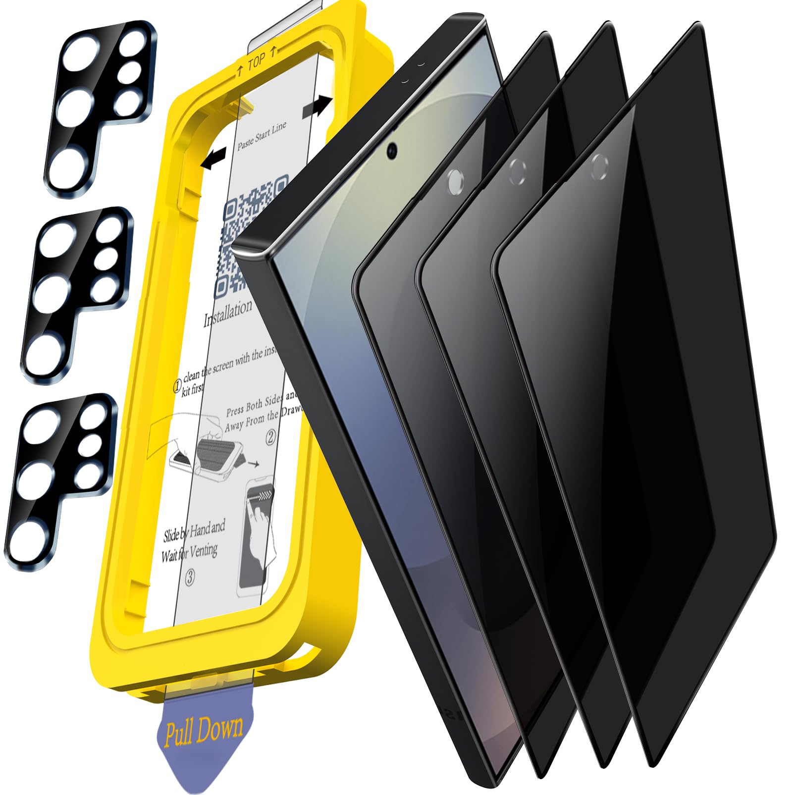 Amazon.com: Ferilinso Full Coverage 3 Pack Privacy Screen Protector for ...