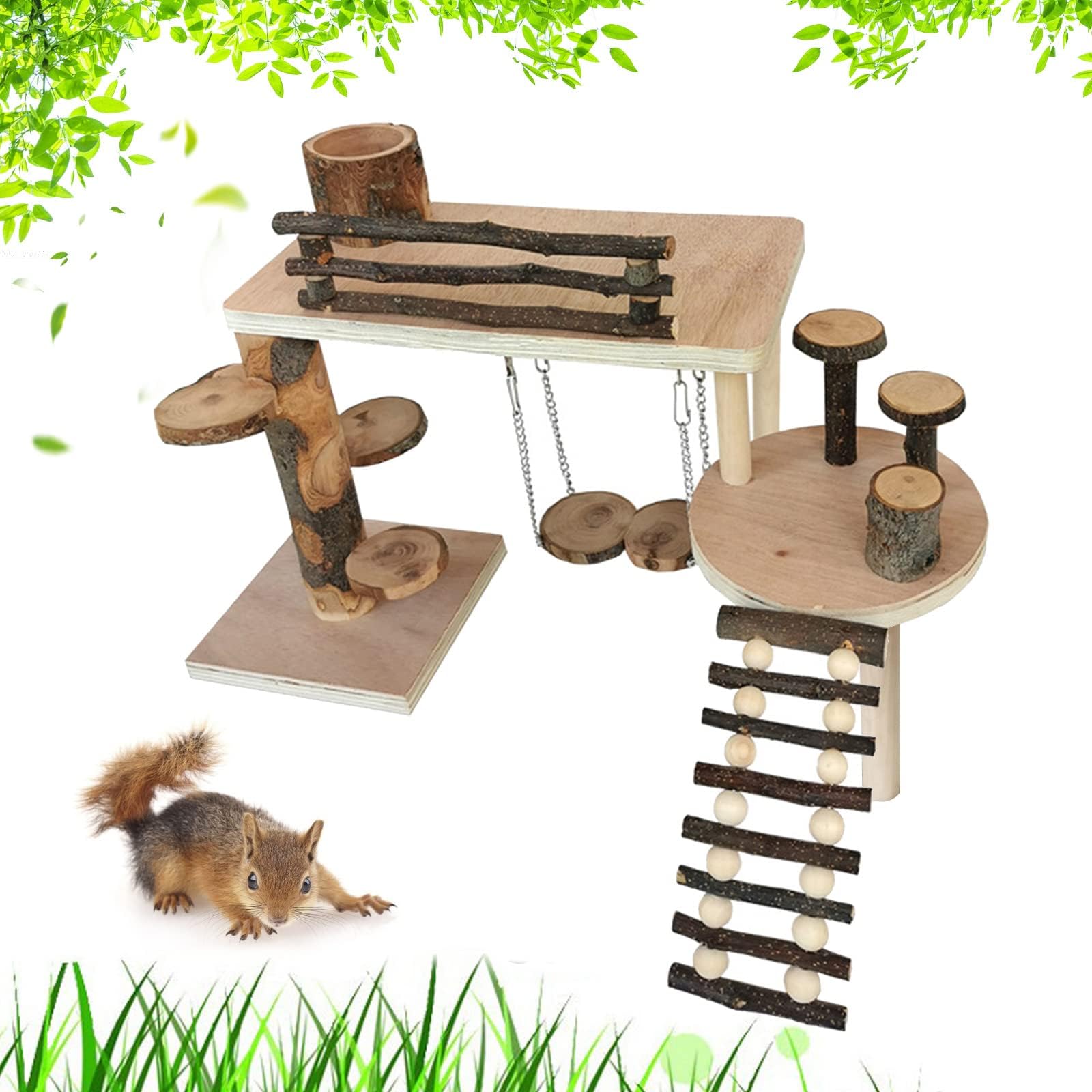 Amazon.com : Wooden Hamster Cage,Hamster Toys,Hamster Hideout for Mouse ...