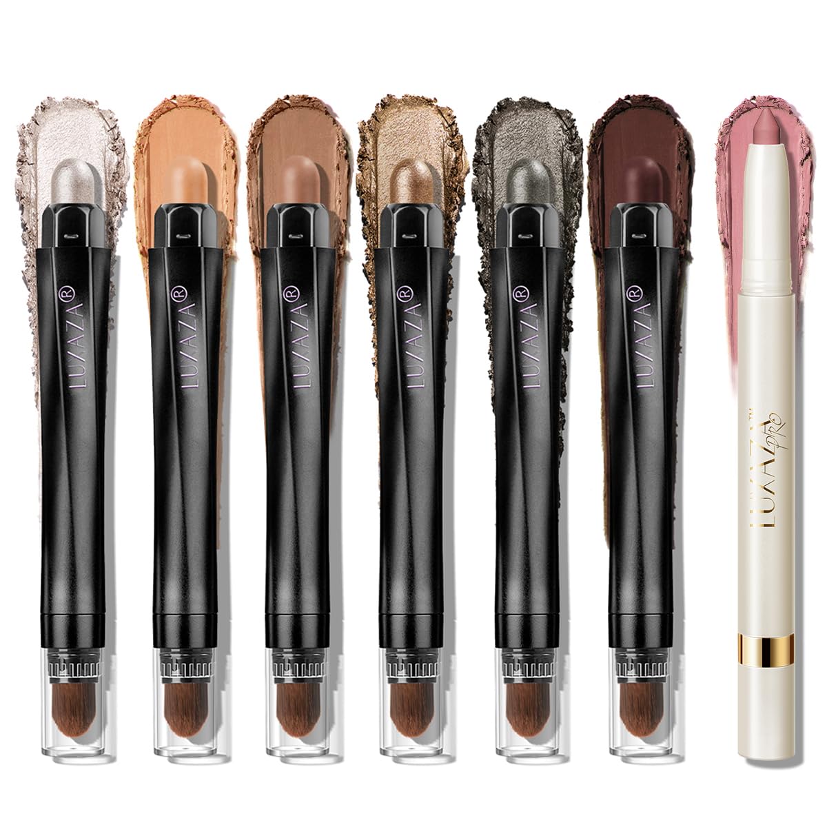 Amazon.com : LUXAZA PRO Cream Eye Shadow Eyeliner Makeup Sticks ...