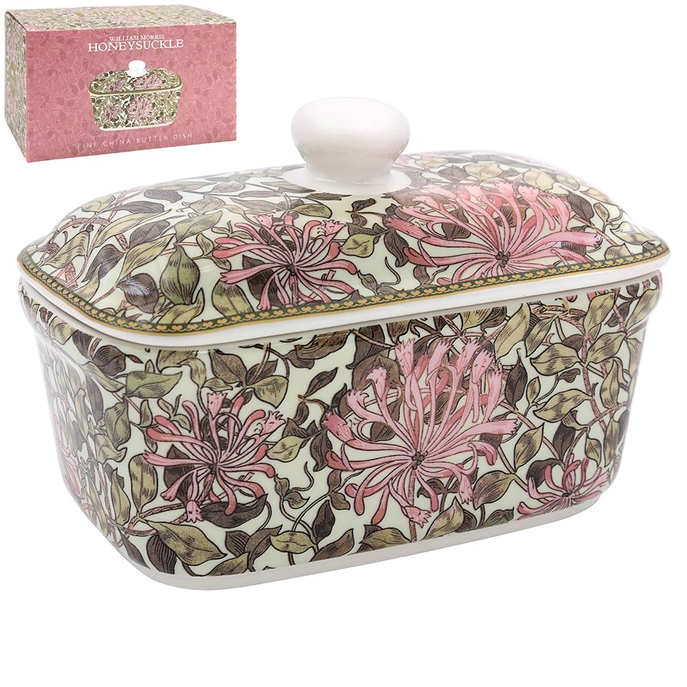 Lesser & Pavey William Morris Honeysuckle Butter Dish with Lid for ...