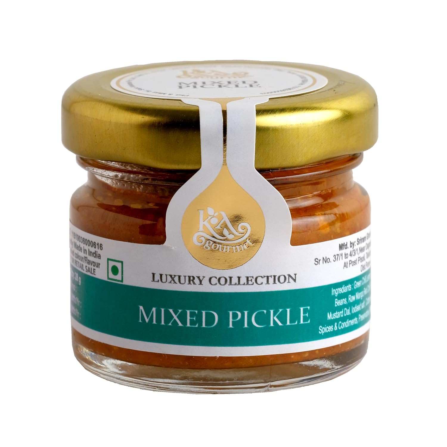 KA Gourmet Mixed Pickle 28gm x 25- Mini Pack Loved by Karen Anand ...