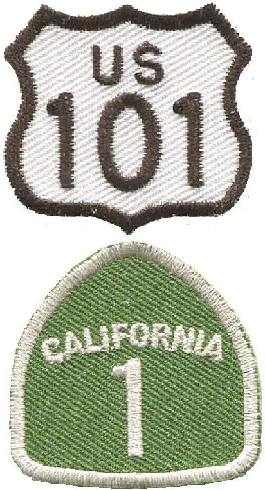 Amazon.com: Mini Highway 101 and California HWY 1 Embroidered Applique ...