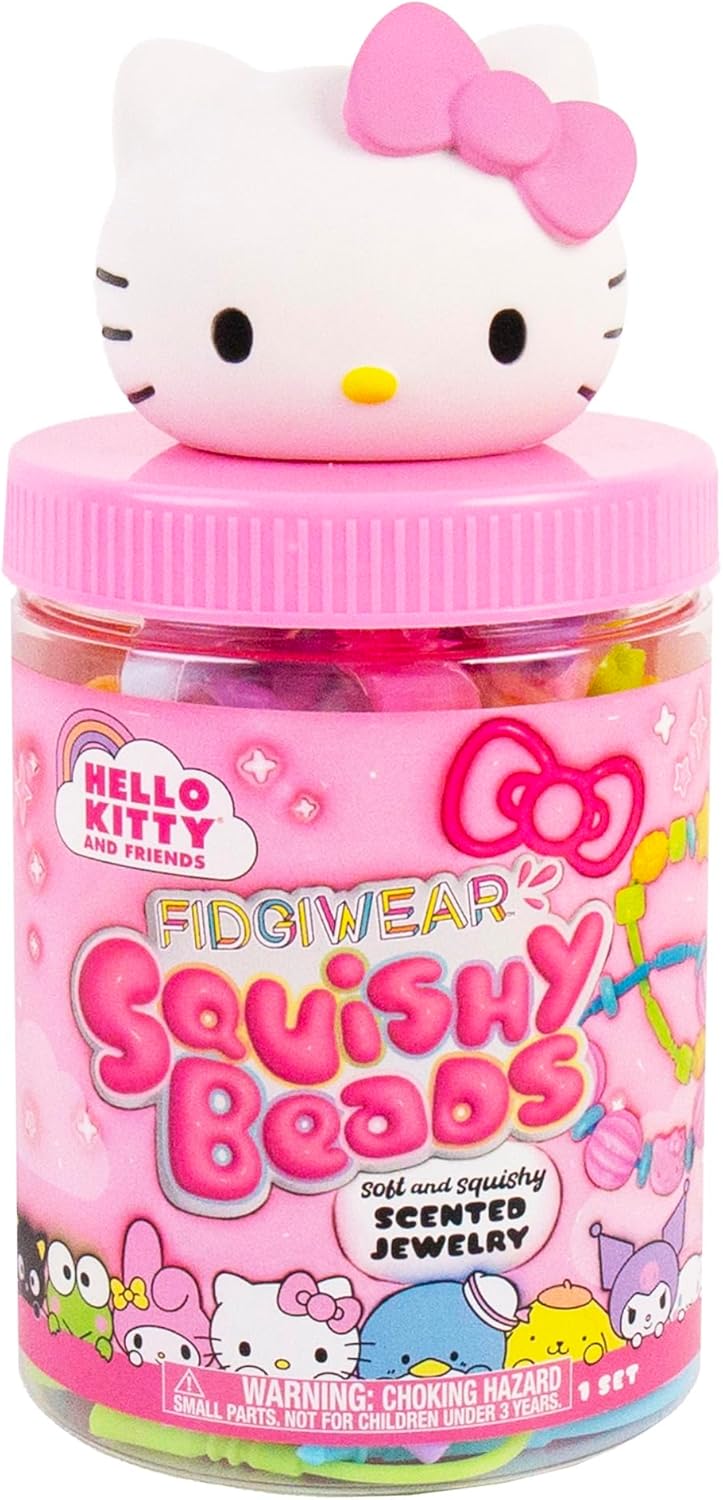 Amazon.com: Hello Kitty® and Friends Fidgiwear Squishy Beads, Create ...