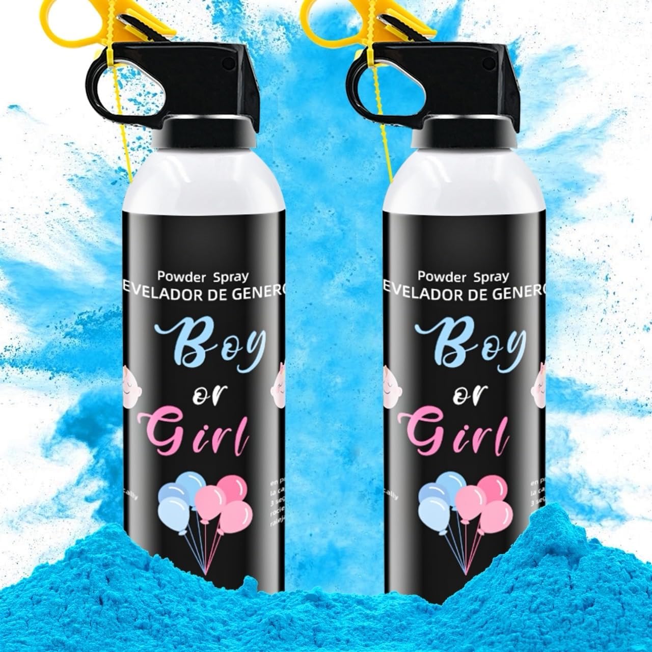 Amazon.com: Gender Reveal Smoke Bombs 2Packs Blue Gender Reveal Smoke ...