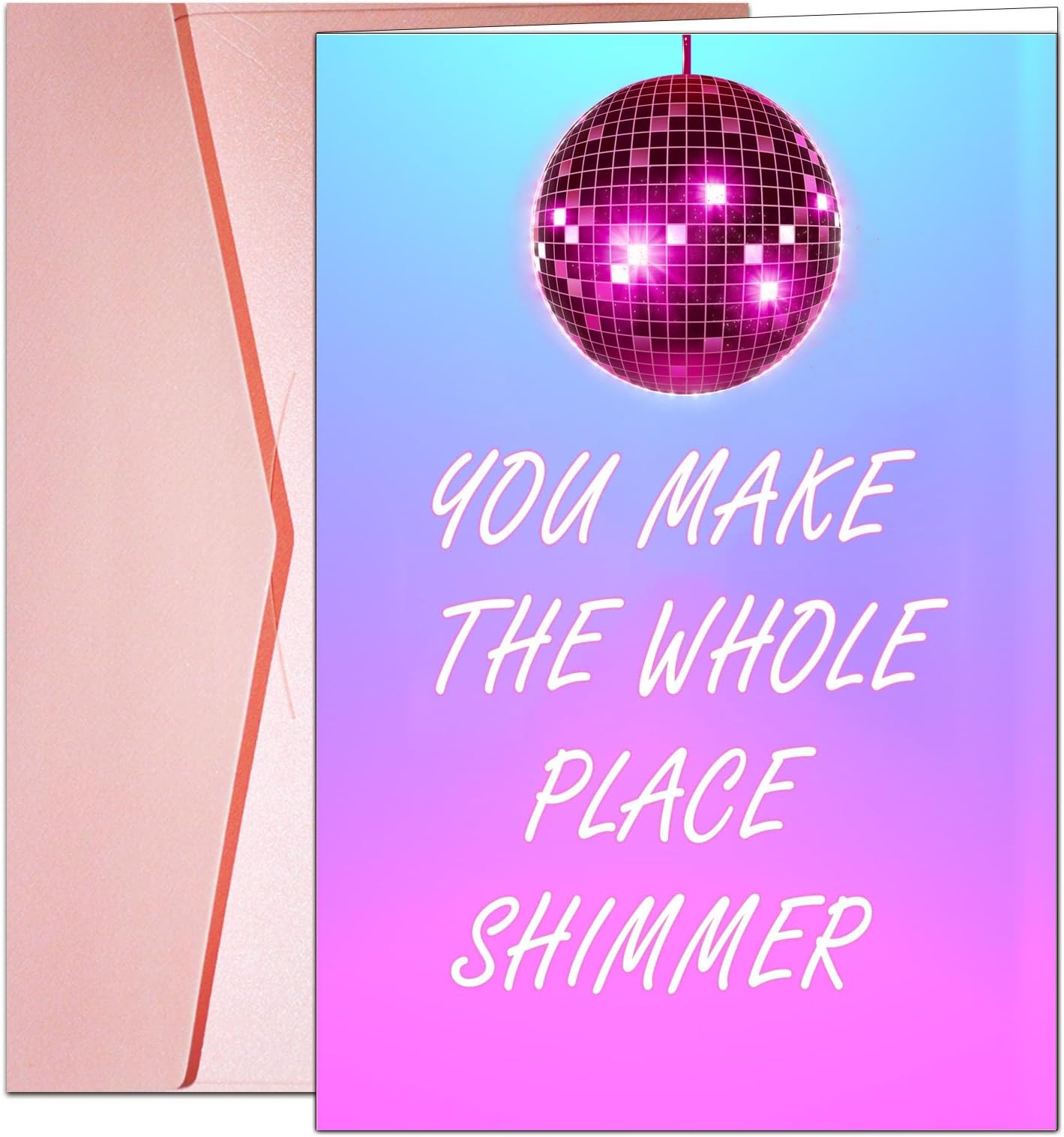 Amazon.com : Sincerez Song Inspired Birthday Card, with Mirror Ball ...