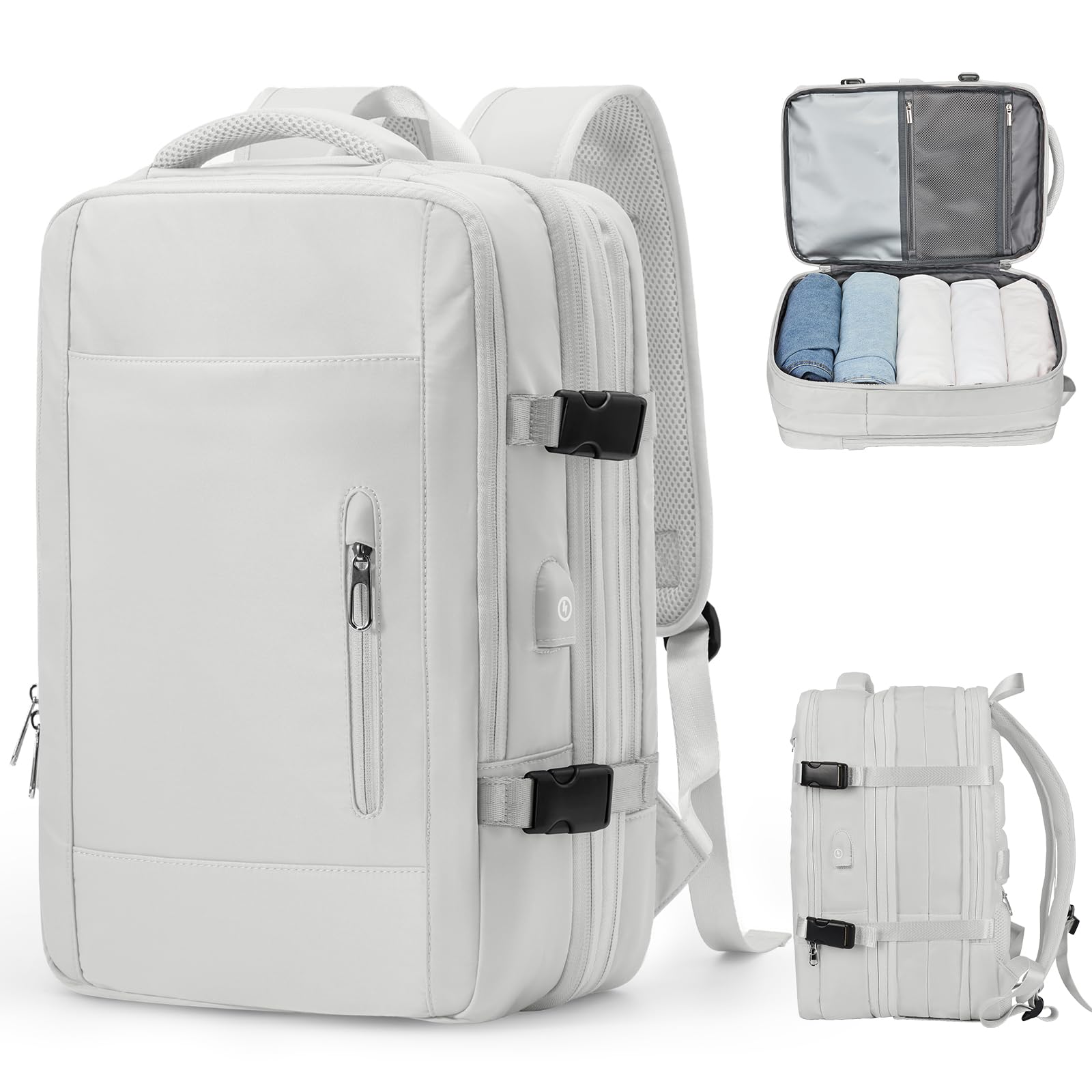 VGCUB Carry on Backpack, Large Travel Backpack for Women Men Airline ...