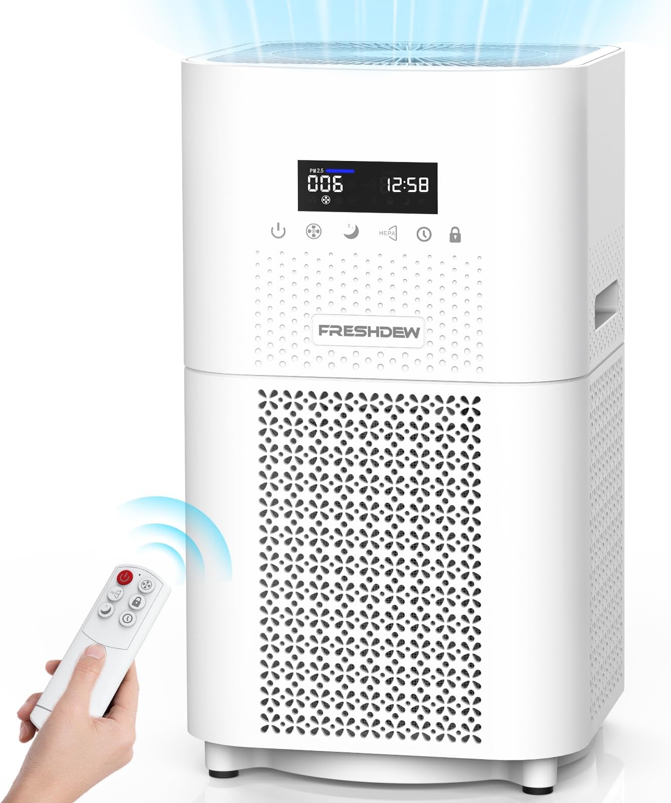 PureMate Air Purifier for Home 5 in1 with Ioniser and Sleep Mode - True ...
