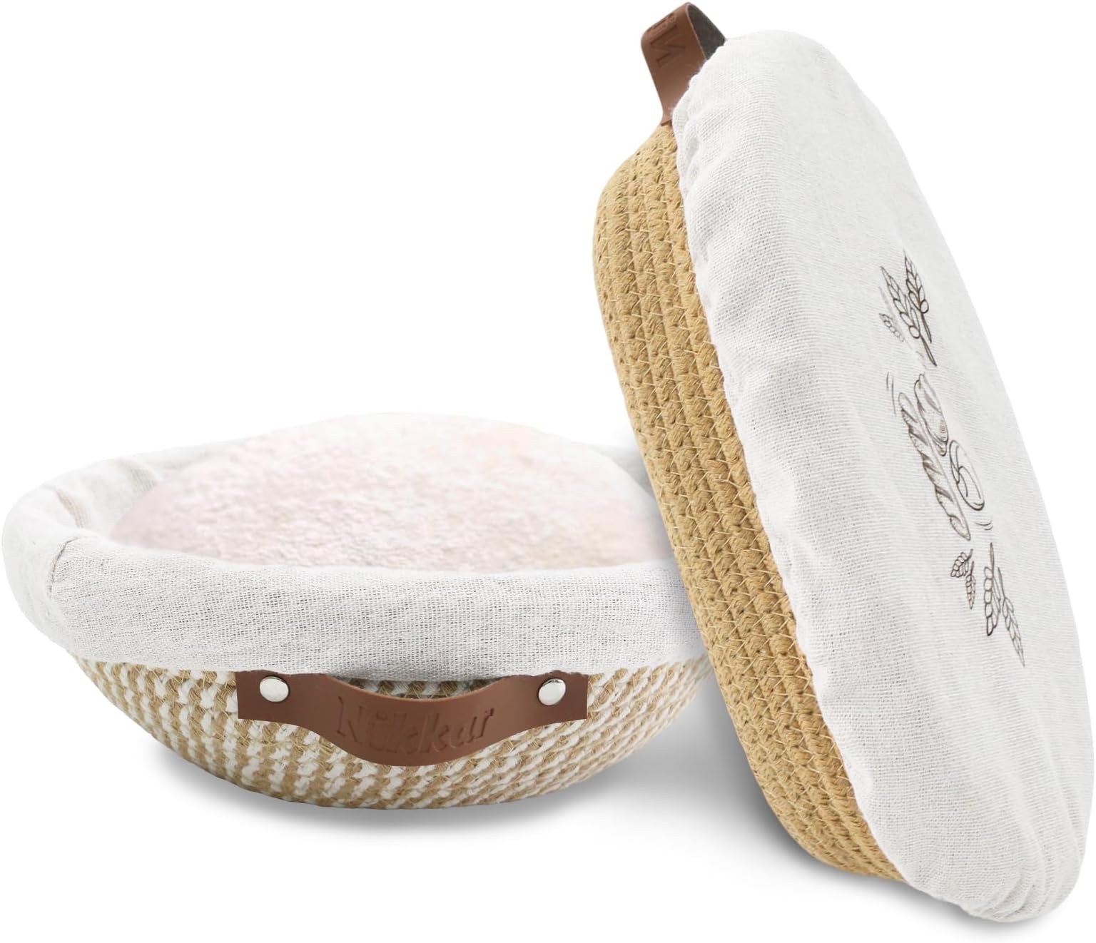 Amazon.com: Banneton Bread Proofing Baskets - 2 Pcs 9 Inch Round Bread ...