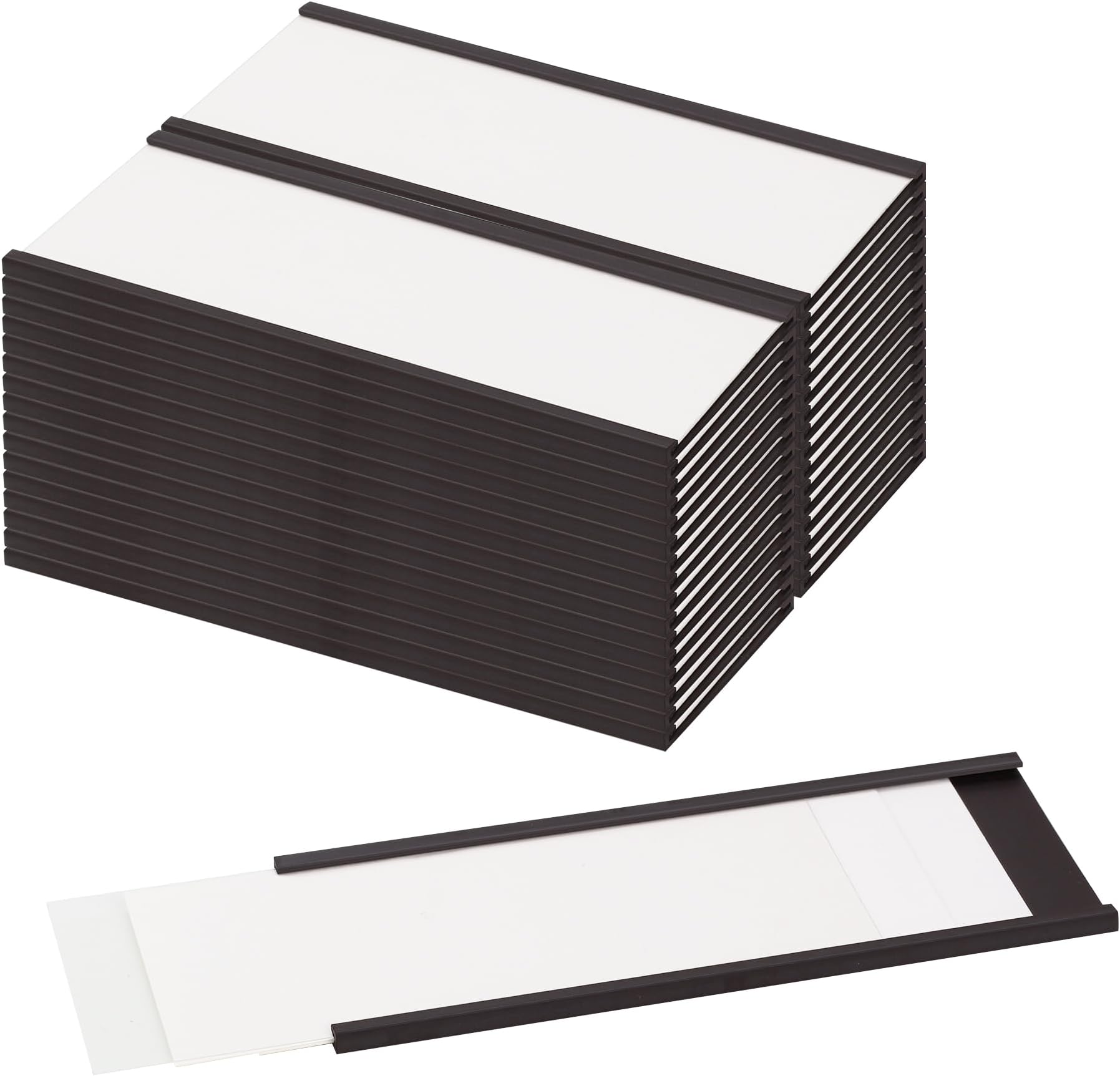 Amazon.com : LLPT Magnetic Label Holder 4” x 1.6” 26 Packs C Channel ...