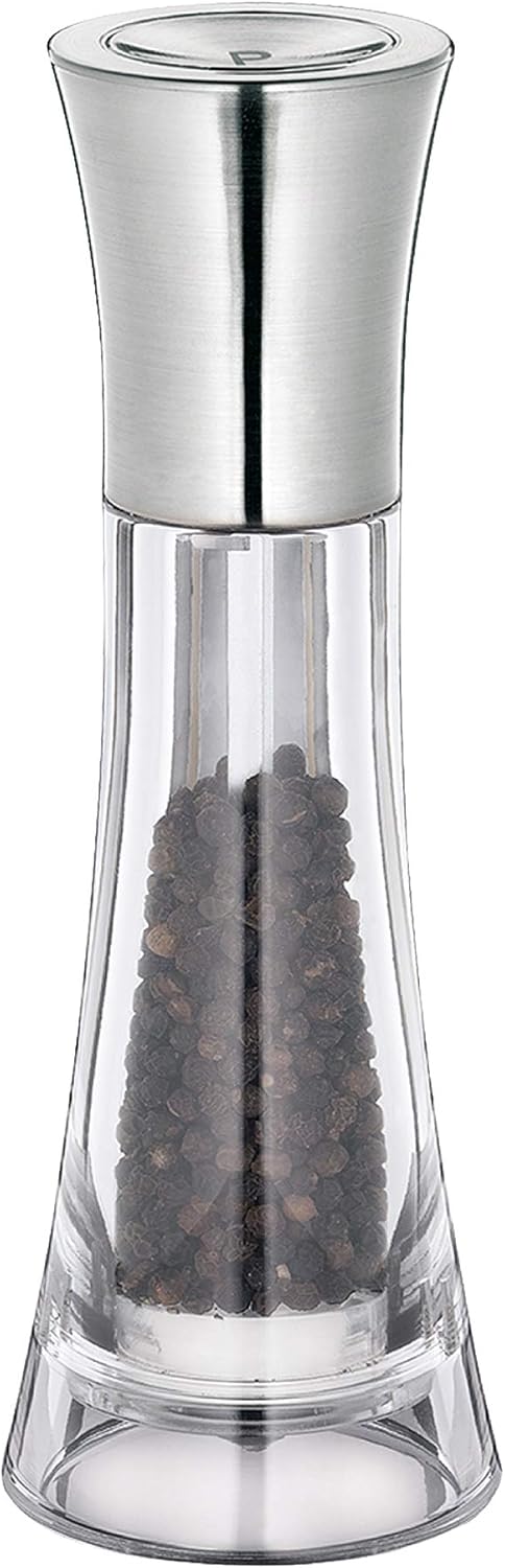 Kuchenprofi 18 cm Manhattan Pepper Mill Transparent Acrylic Brushed ...