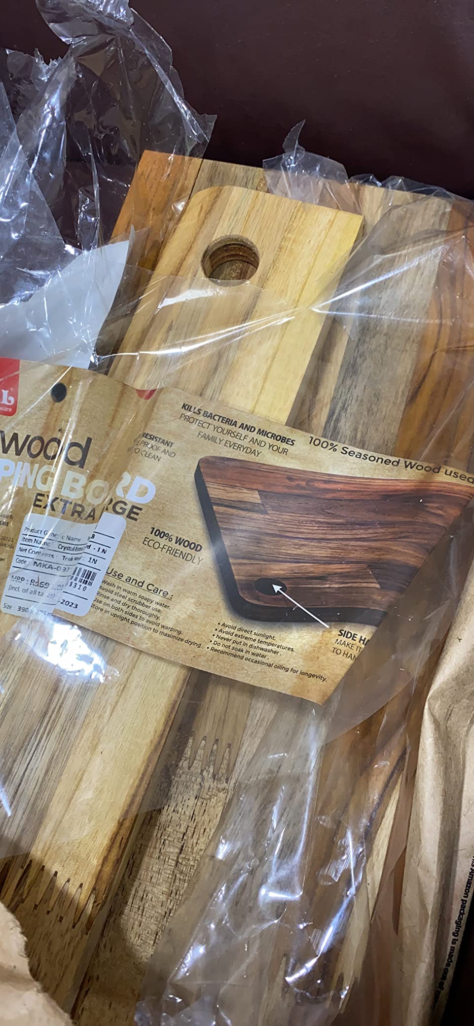 Buy Crystal Teak Wood Chopping Board with 7 Compartments | Chop ...