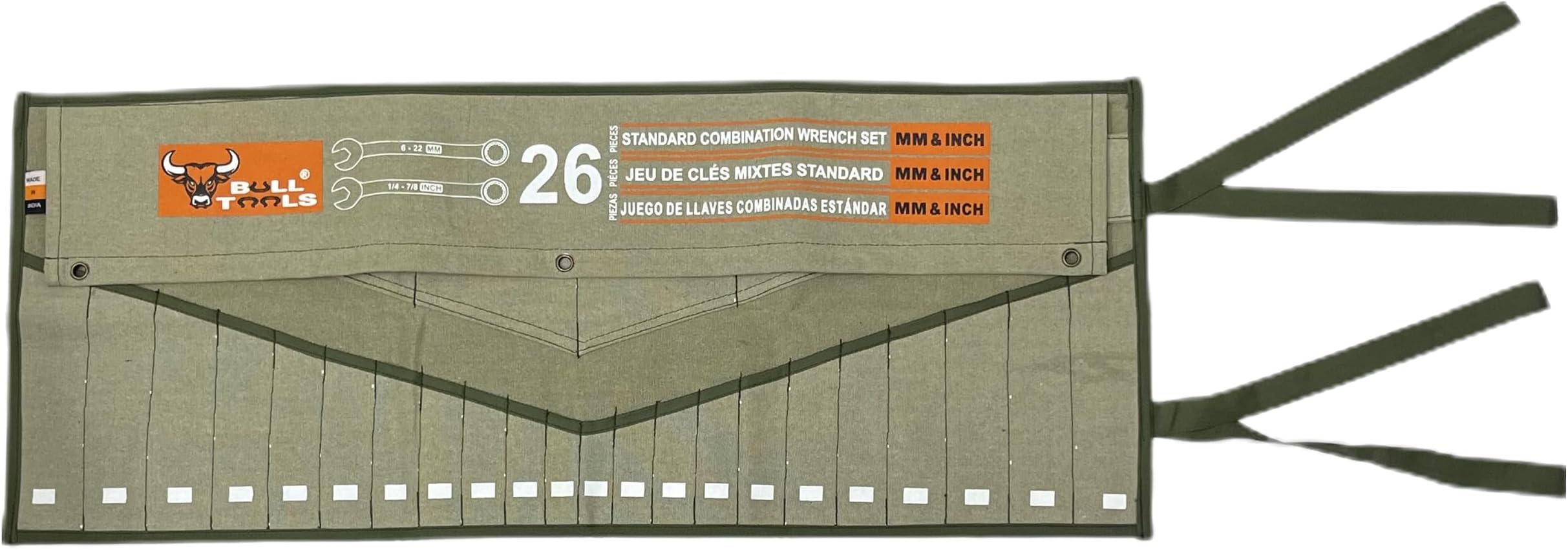 Foxrino Wrench Roll, Wrench Roll Up Pouch, Heavy Duty Canvas Wrench ...