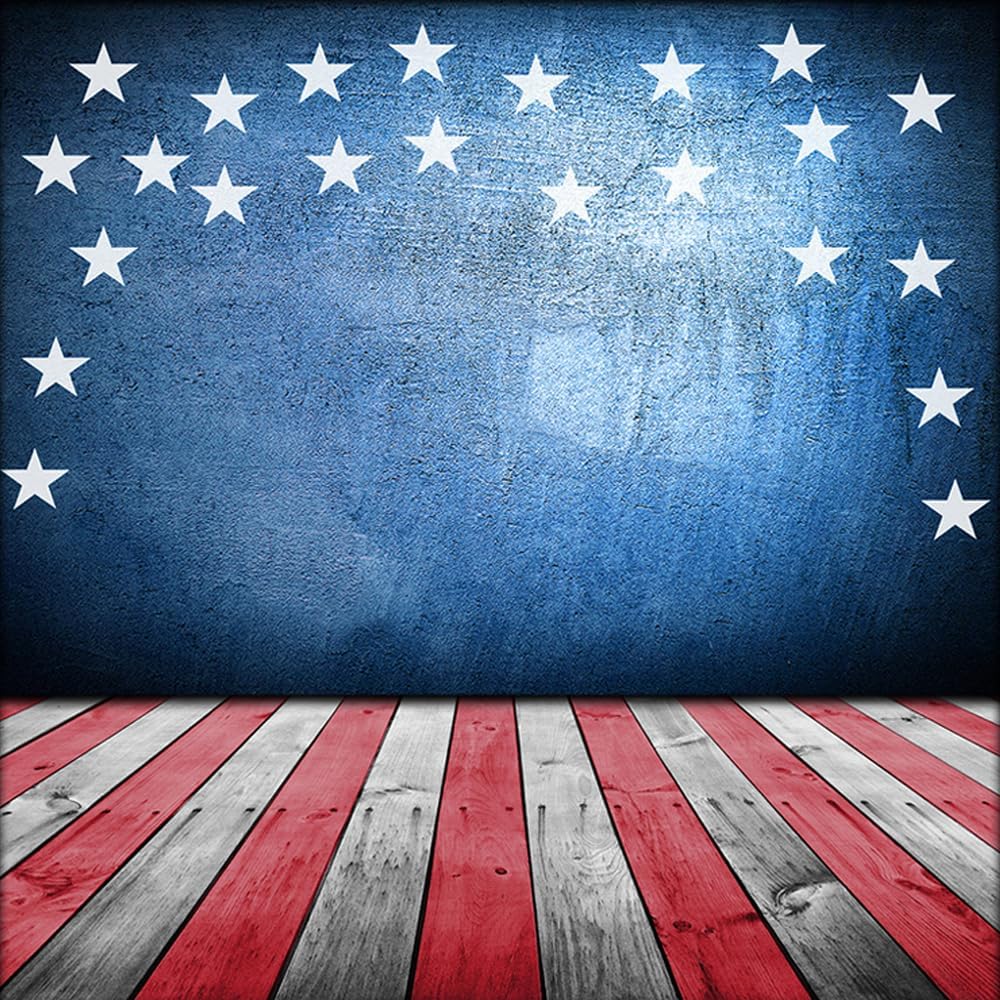 Amazon.com : LTLYH 8x8ft Patriotic Backdrop 4th of July Independence ...