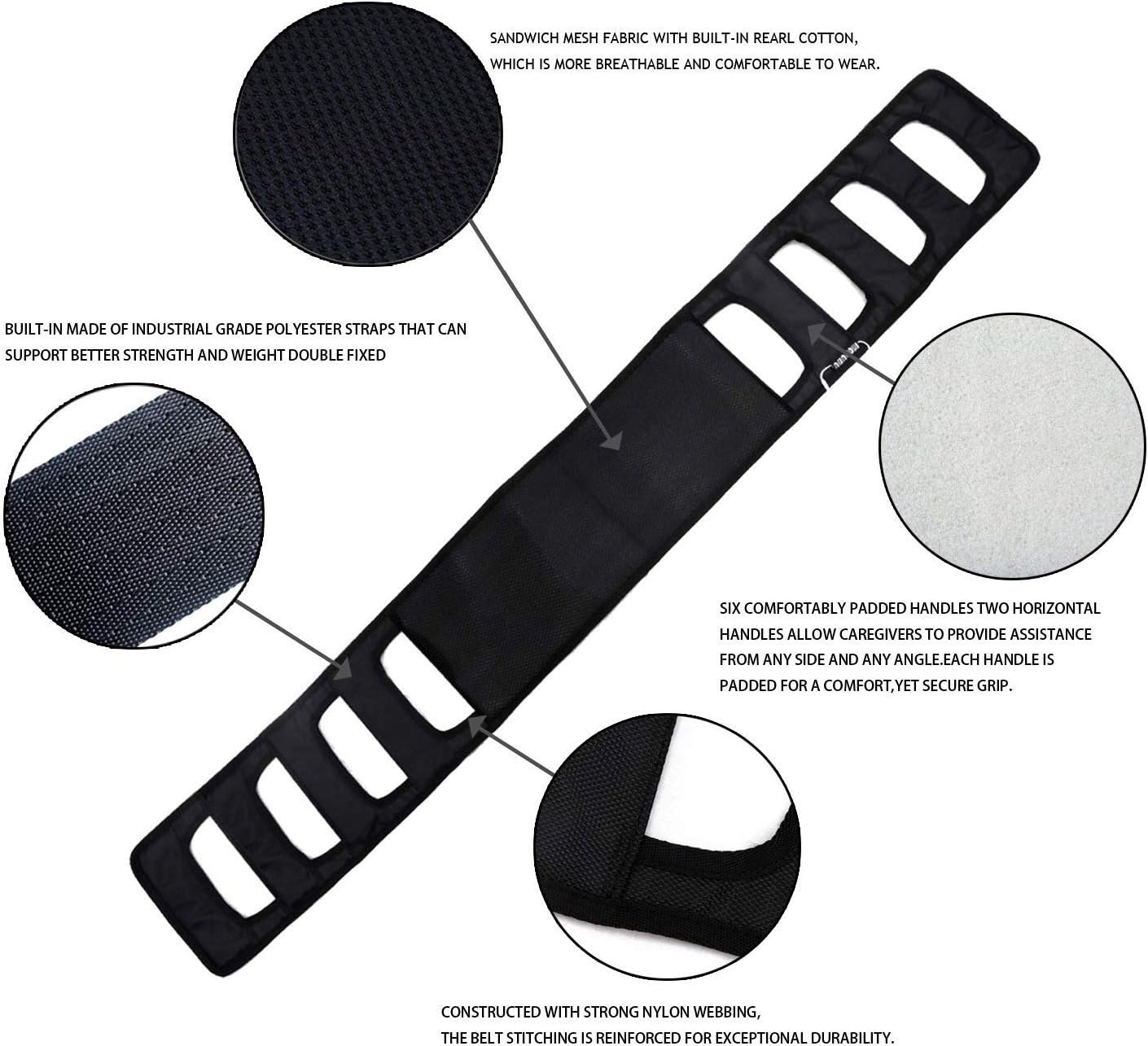 Buy Transfer Sling Moving Assist Hoist Gait Belt Harness Device with ...