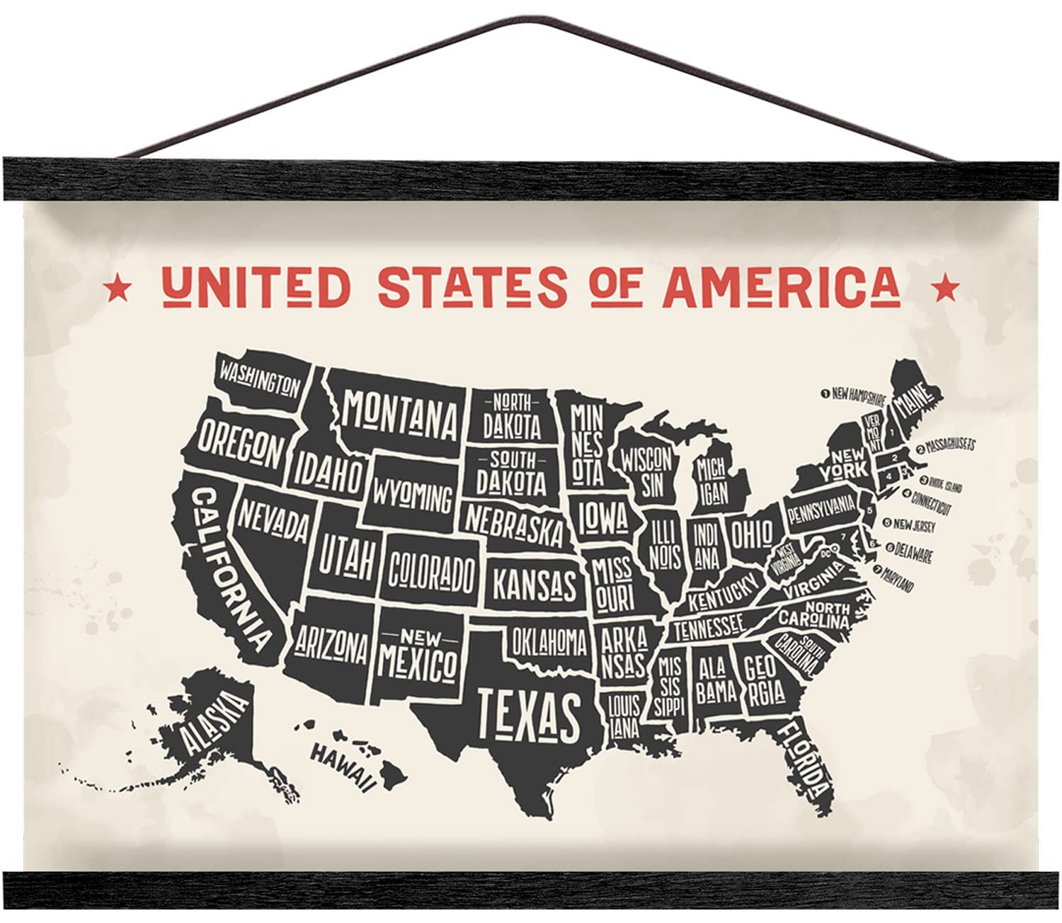 Amazon.com: Magnetic Poster Hanger Frames 50 Inch Wide, Black, Strong ...