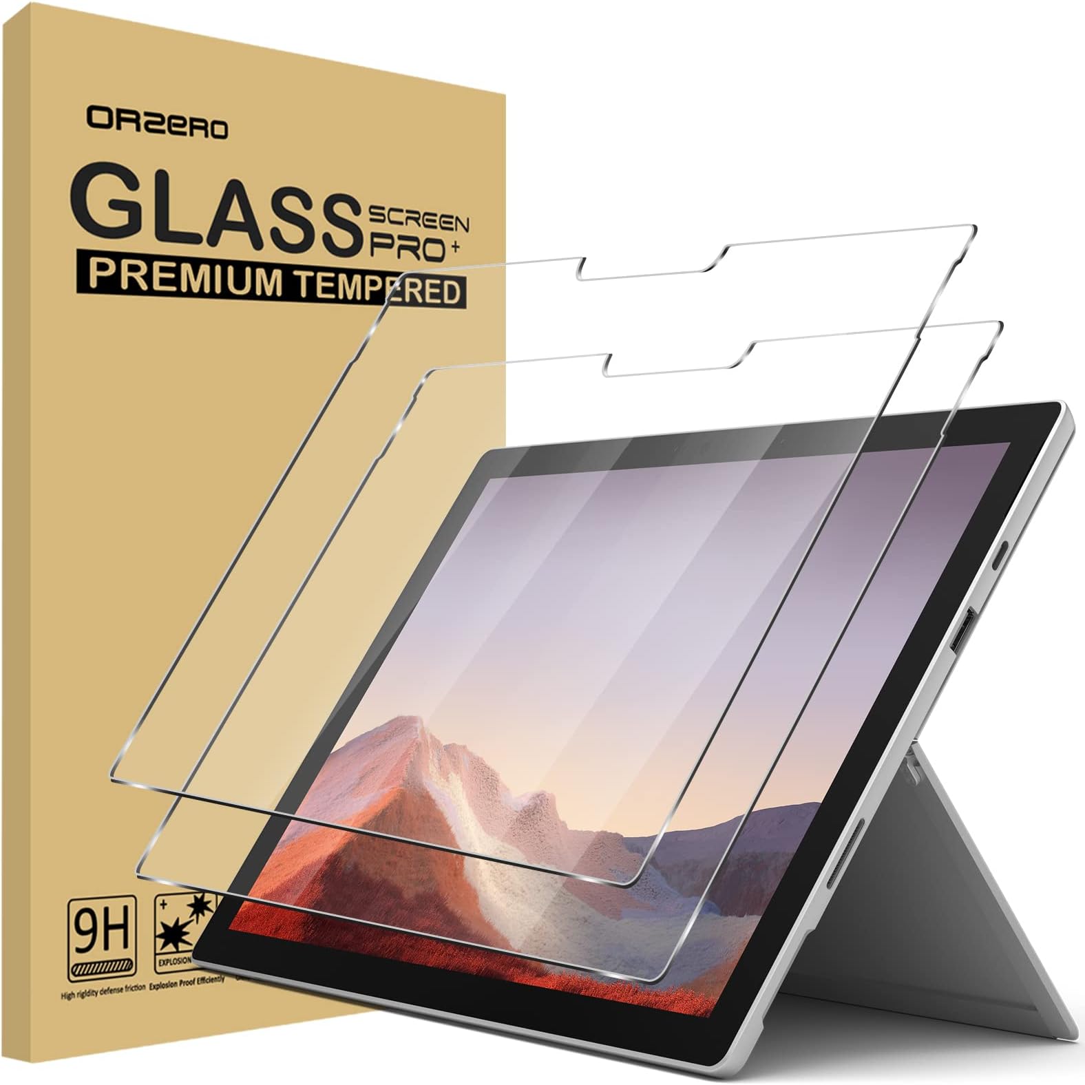Amazon.com: Orzero (2 Pack) Compatible for Surface Pro 7 Plus/Surface ...