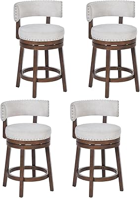 Amazon.com: LukeAlon Modern Sherpa Counter Height Stools Set of 2 ...