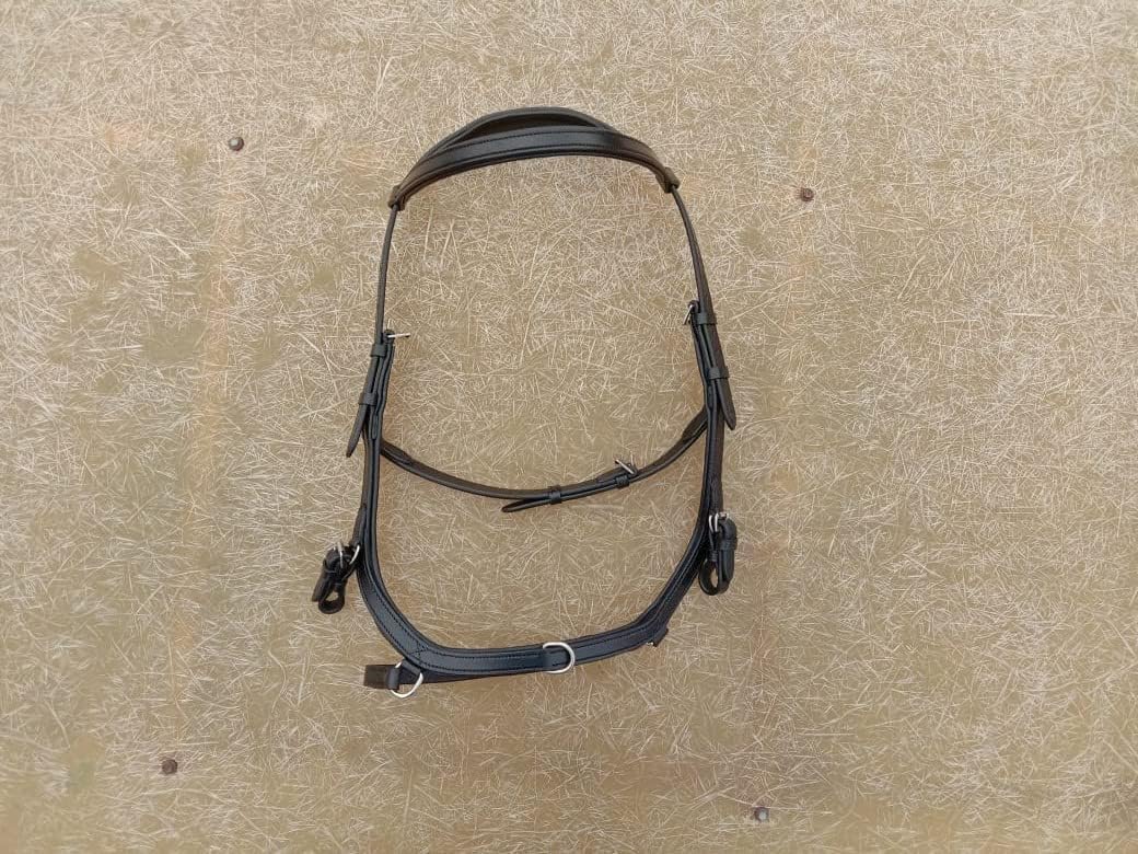 Amazon.com: Saddlery Goods Horse Micklem Leather Bridle Horse Deluxe ...