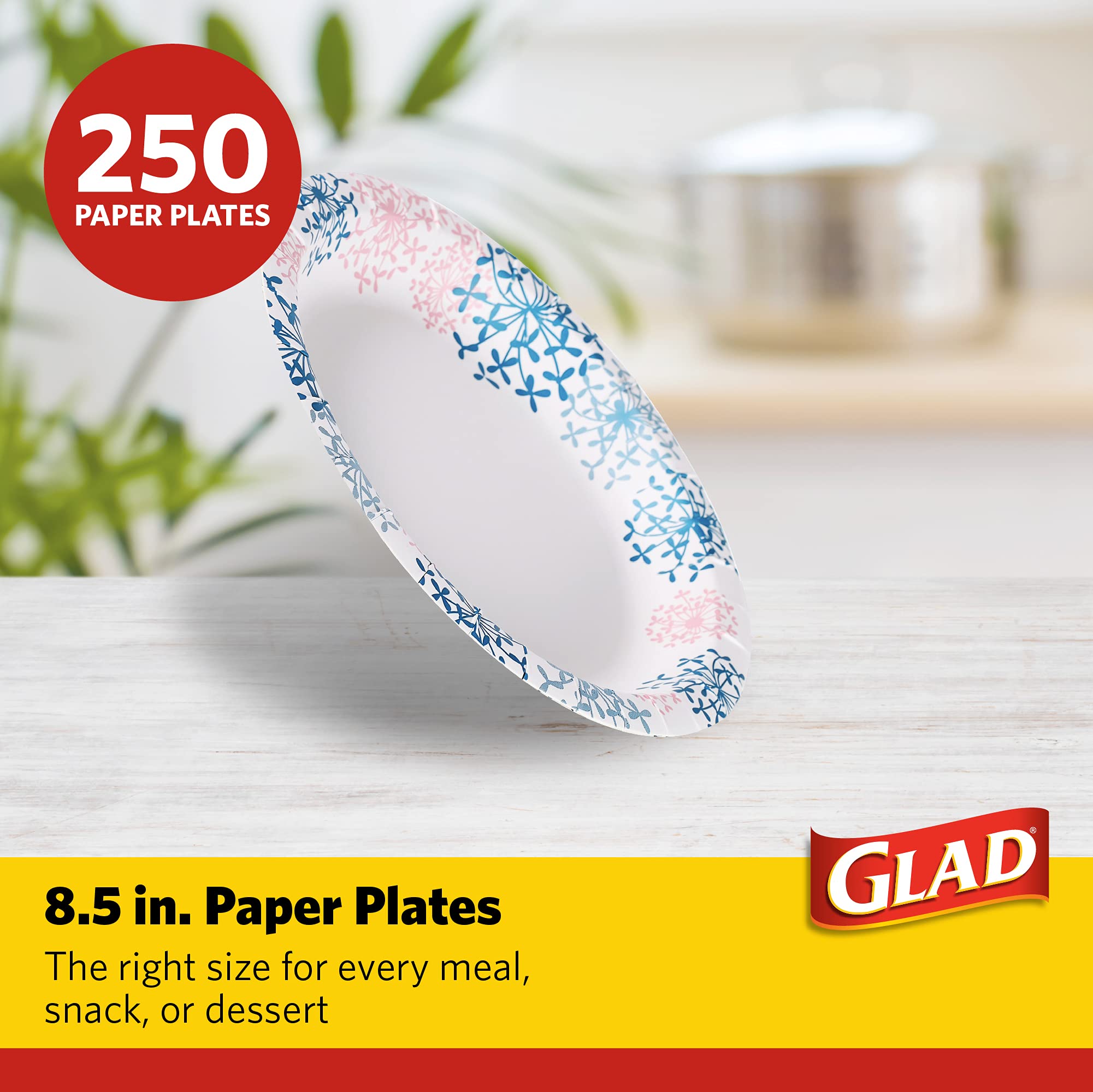Snapklik.com : Glad Round Disposable Paper Plates For All Occasions ...