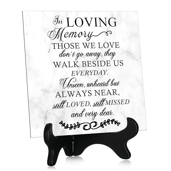 Buy Sympathy Gifts for Loss of Loved One Funeral Plaques in Loving ...