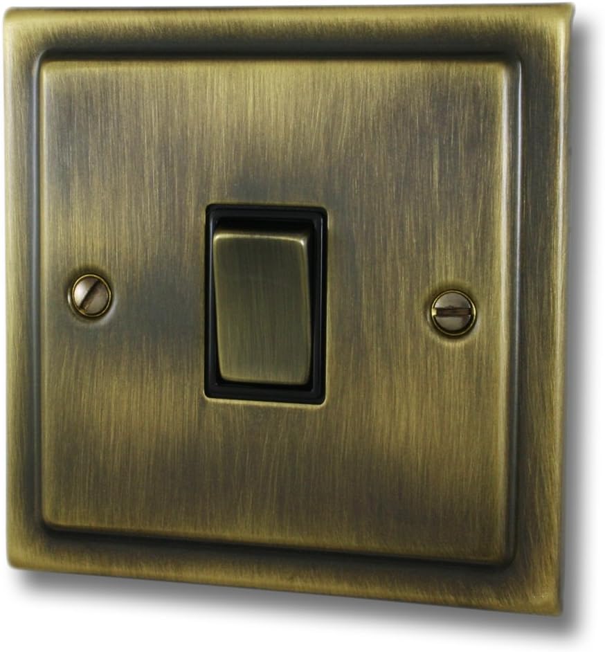 G&H Brassware TAB301 Victorian Antique Brass Light Switch 2-Way 10A One ...