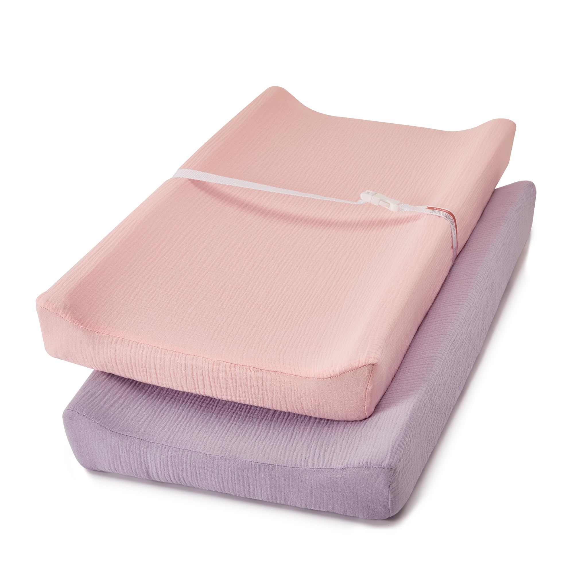 Amazon.com: TILLYOU Muslin Changing Pad Cover Set 2 Pack - Soft and ...