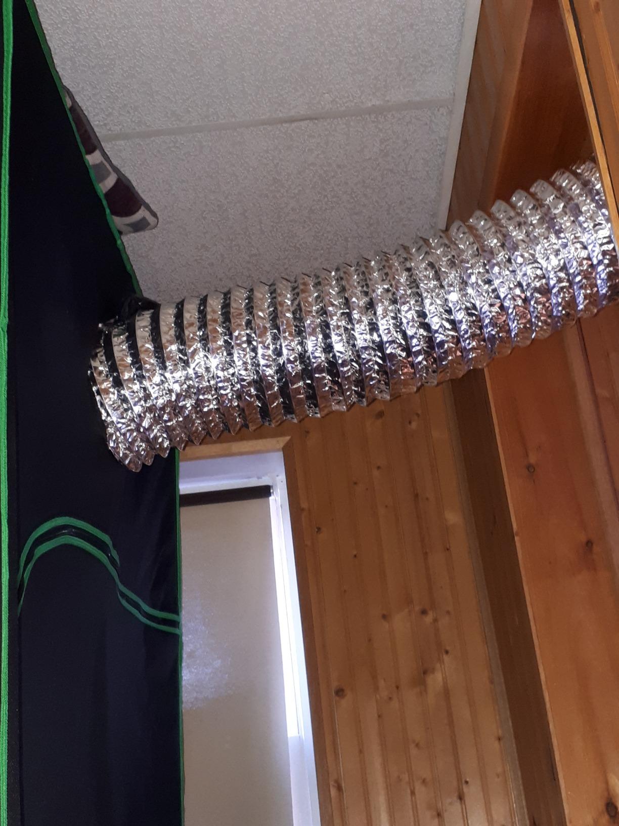 8" Air Duct - 8 FT Long, Flexible Ducting with 2 Clamps, 4 Layer HVAC ...