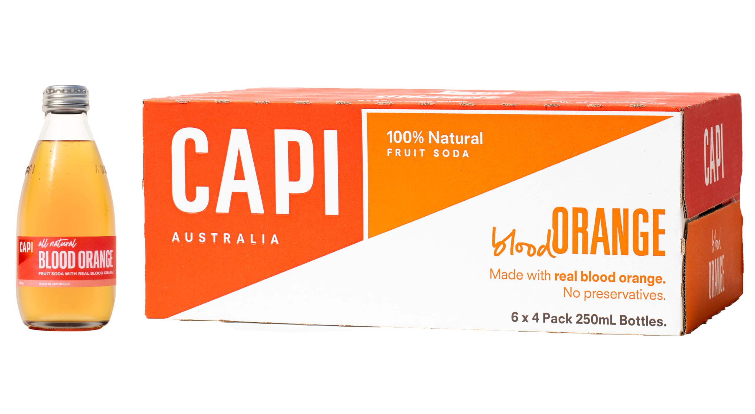 CAPI Sparkling Blood Orange, 6 x 4 Pack 250mL (24 bottles total) : Amazon.com.au: Pantry Food ...